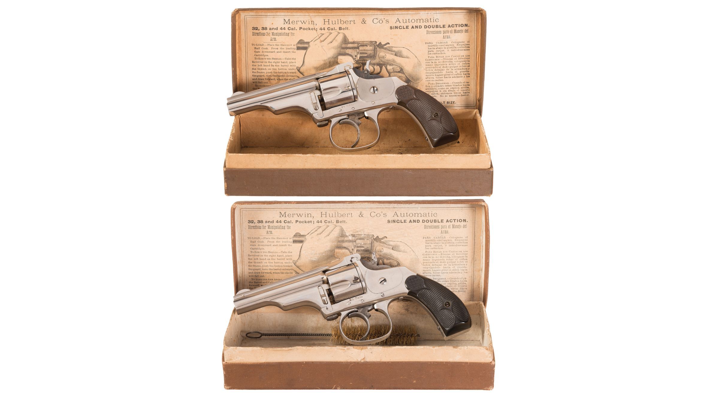 Two Merwin Hulbert & Co Pocket Revolvers with Boxes | Rock Island Auction
