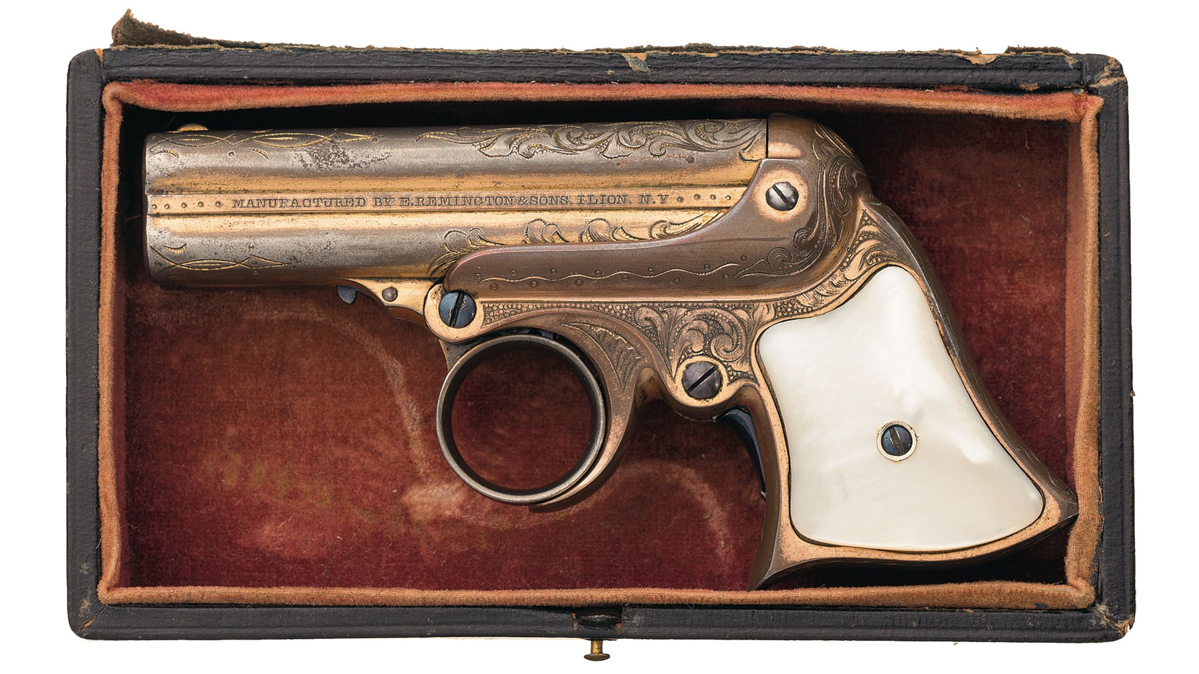 Remington Elliot's Patent Four Shot Derringer with Pearl Grips | Rock ...