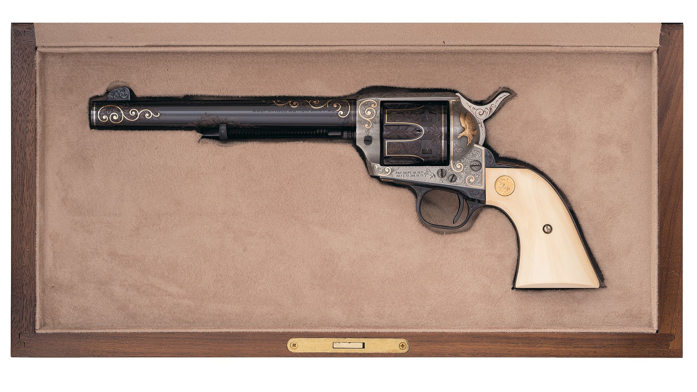 Alvin White Engraved Colt 2nd Gen SAA Revolver | Rock Island Auction