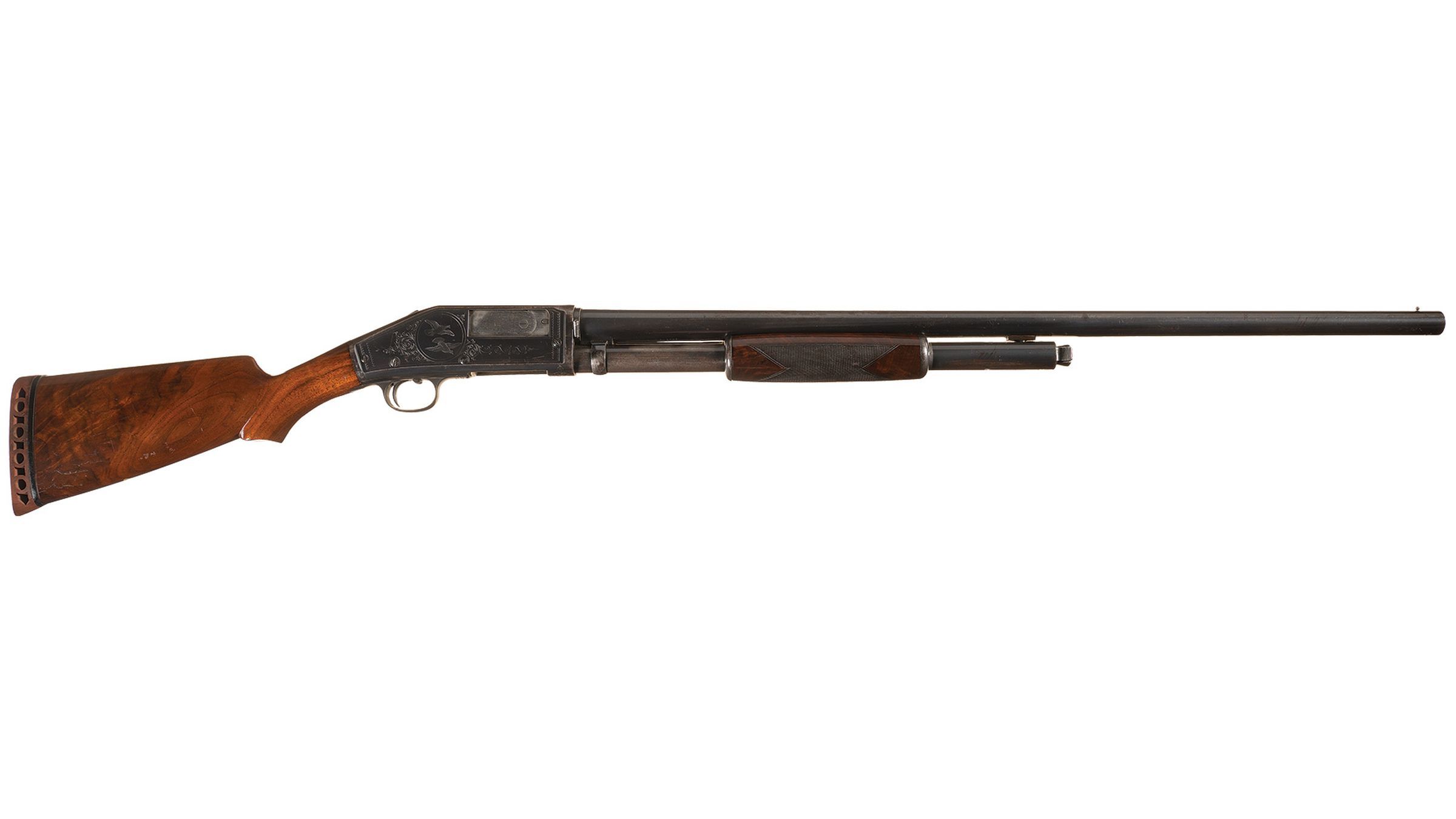 Factory Engraved Marlin Model 28 Grade C Slide Action Shotgun | Rock ...