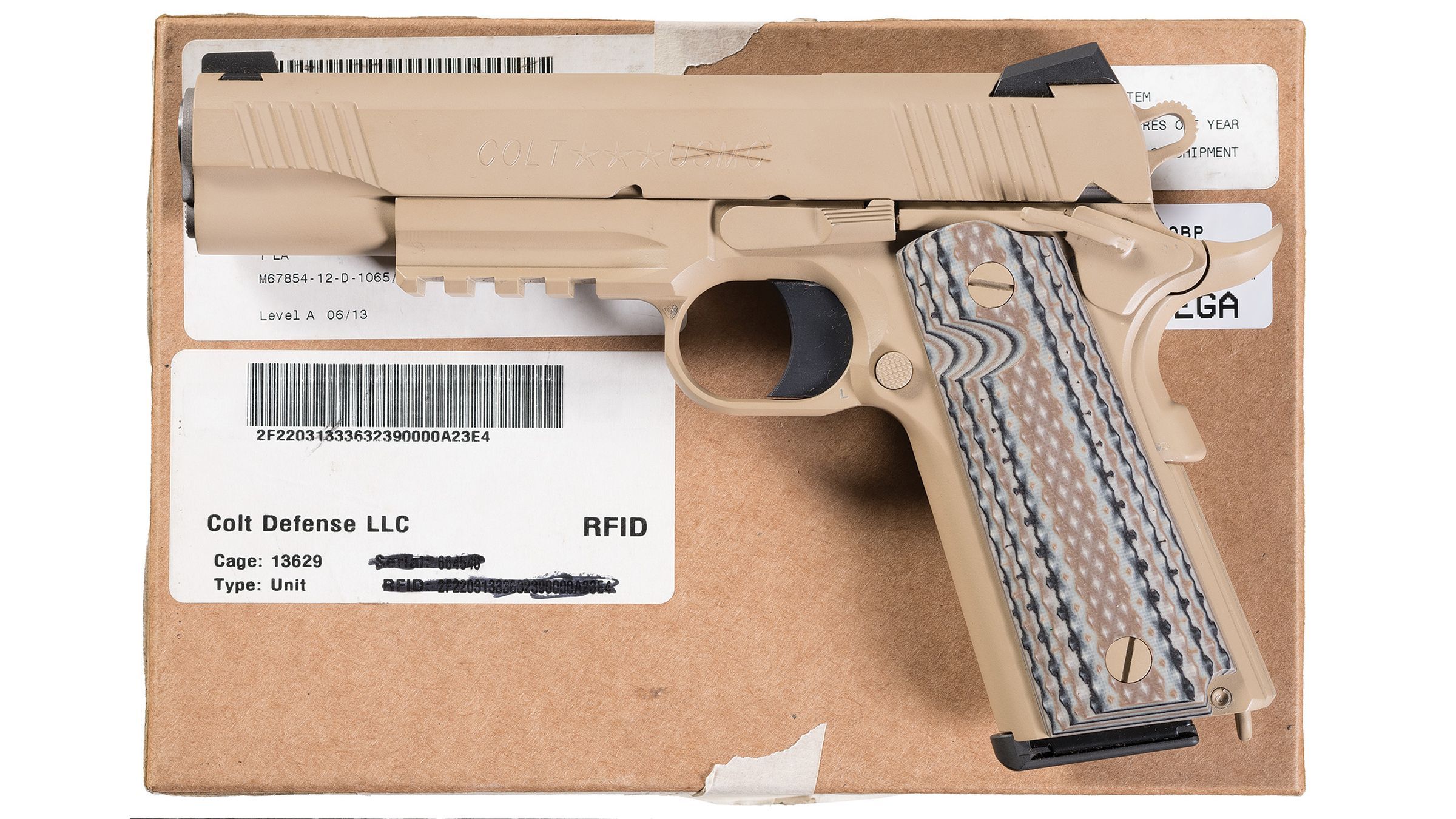 U.S.M.C. Colt M45A1 CQB Pistol with Box and Letter | Rock Island Auction