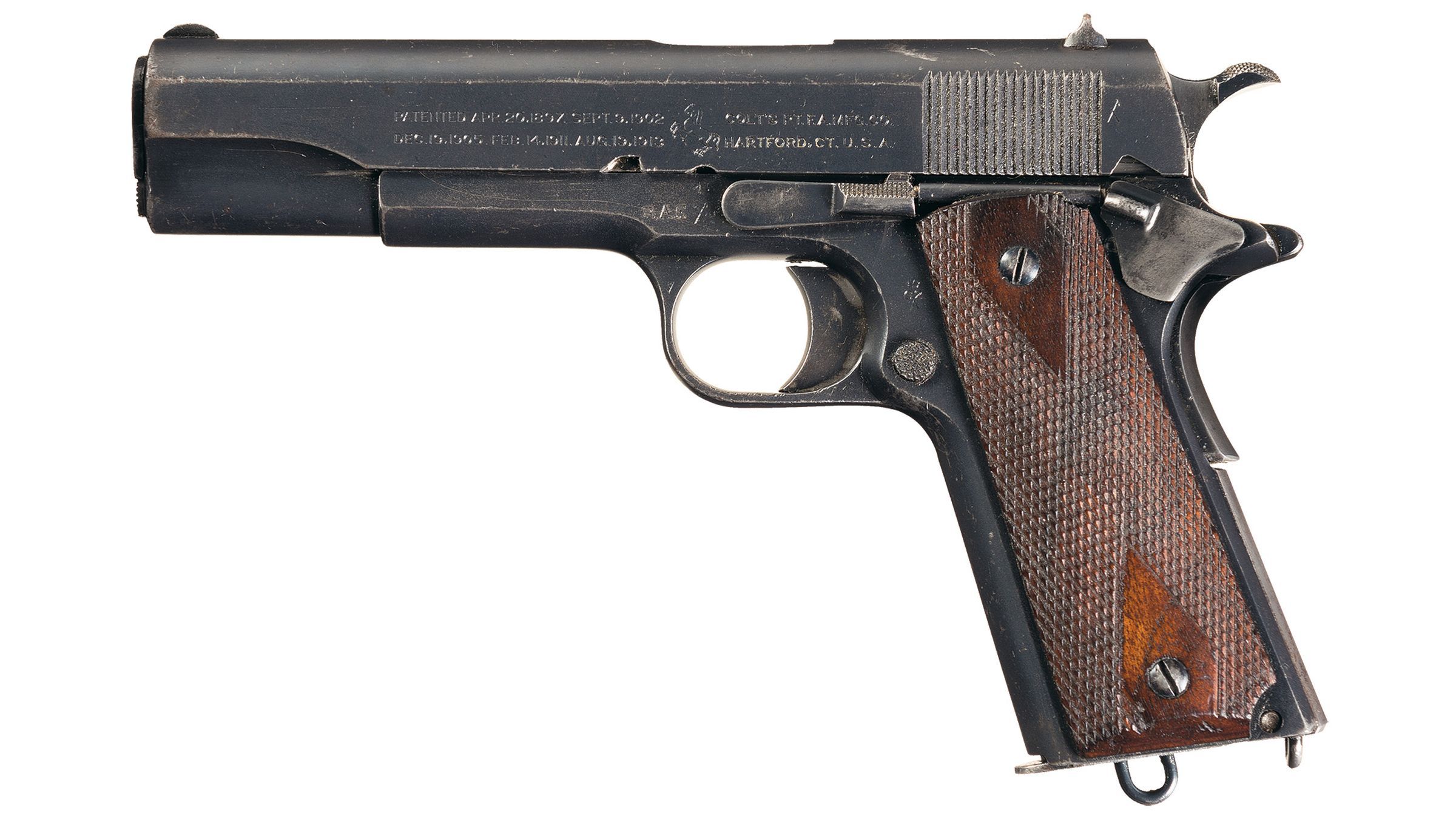 RAF Contract Colt Gov't Model Pistol, w/Ex. 455 Magazine, Ammo | Rock ...