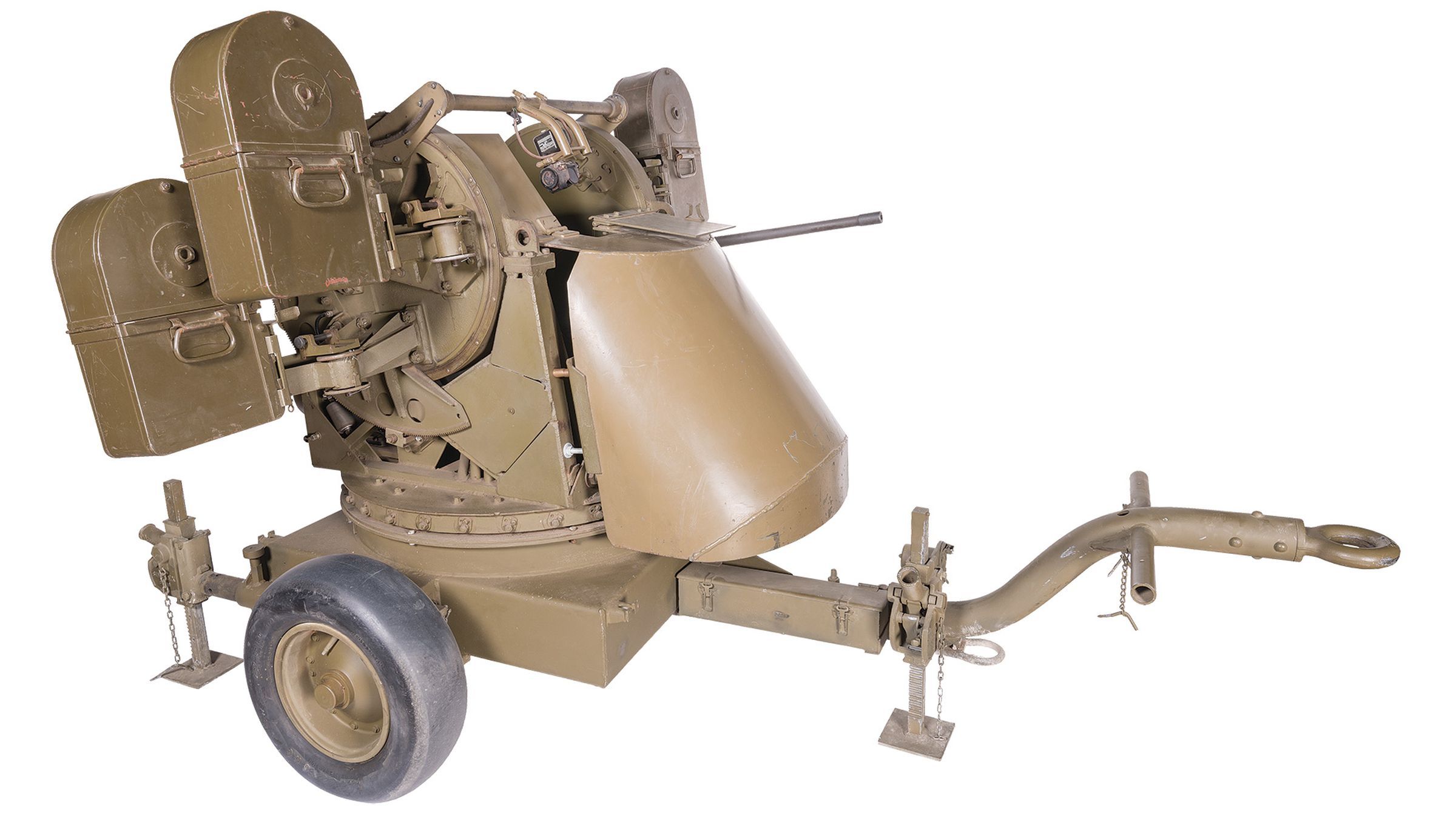 US M45 Quad 50 Gun Mount w/ M20 Trailer and M2 HMG | Rock Island Auction