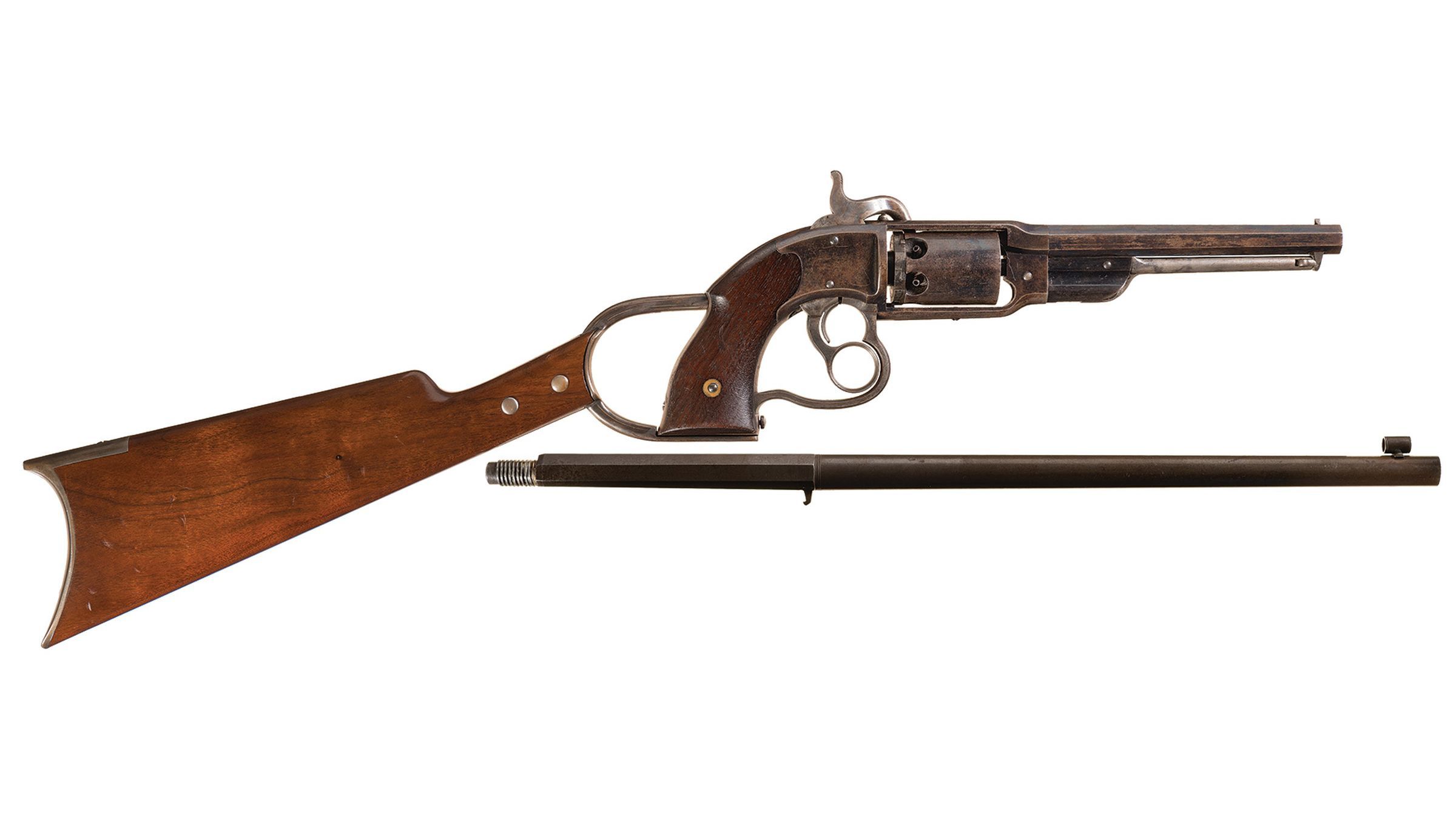 Savage Navy Revolver with Carbine Stock and Extra Barrel | Rock Island ...