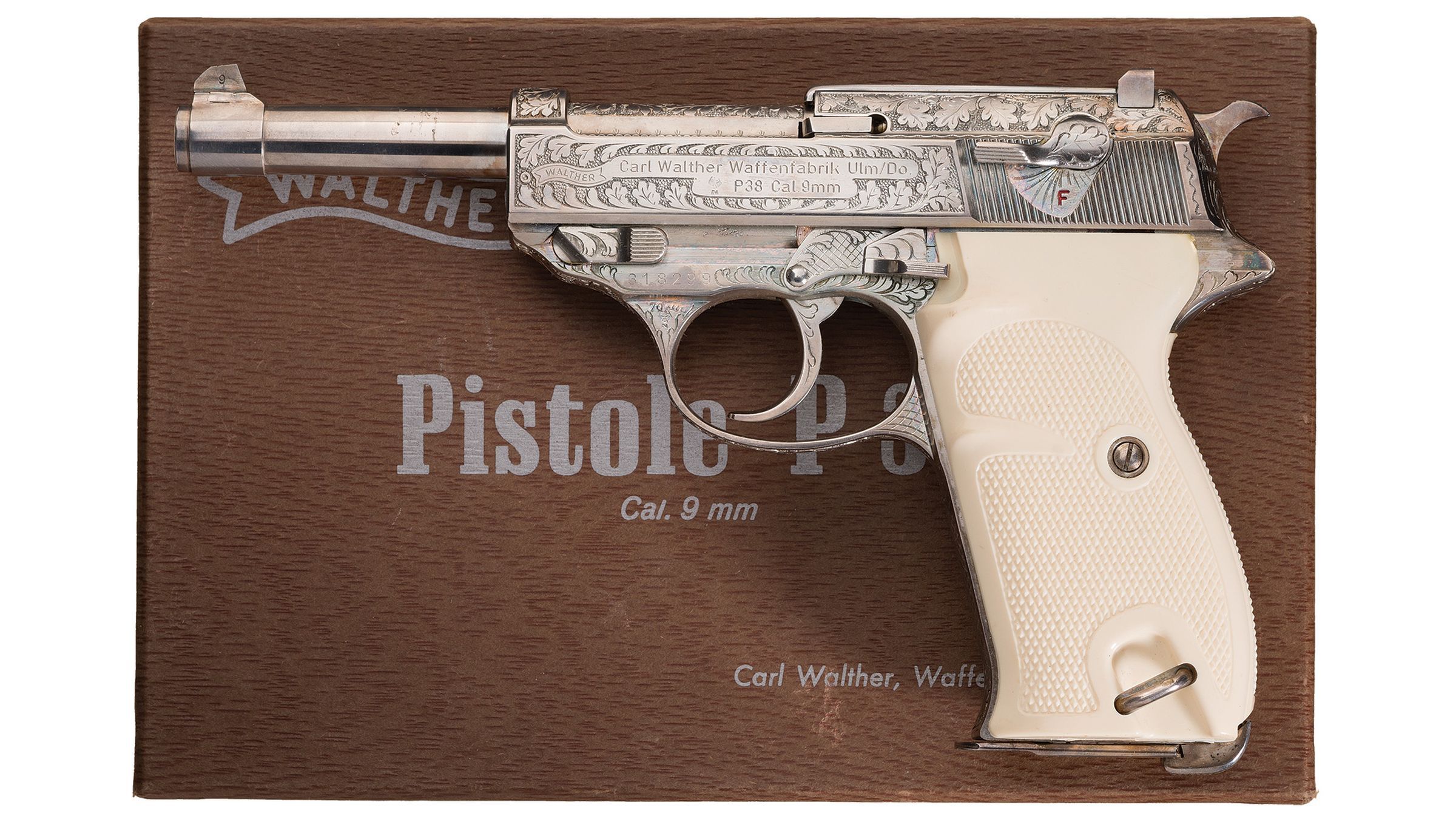 Factory Engraved Silver Plated Walther/Interarms P.38 Pistol | Rock ...