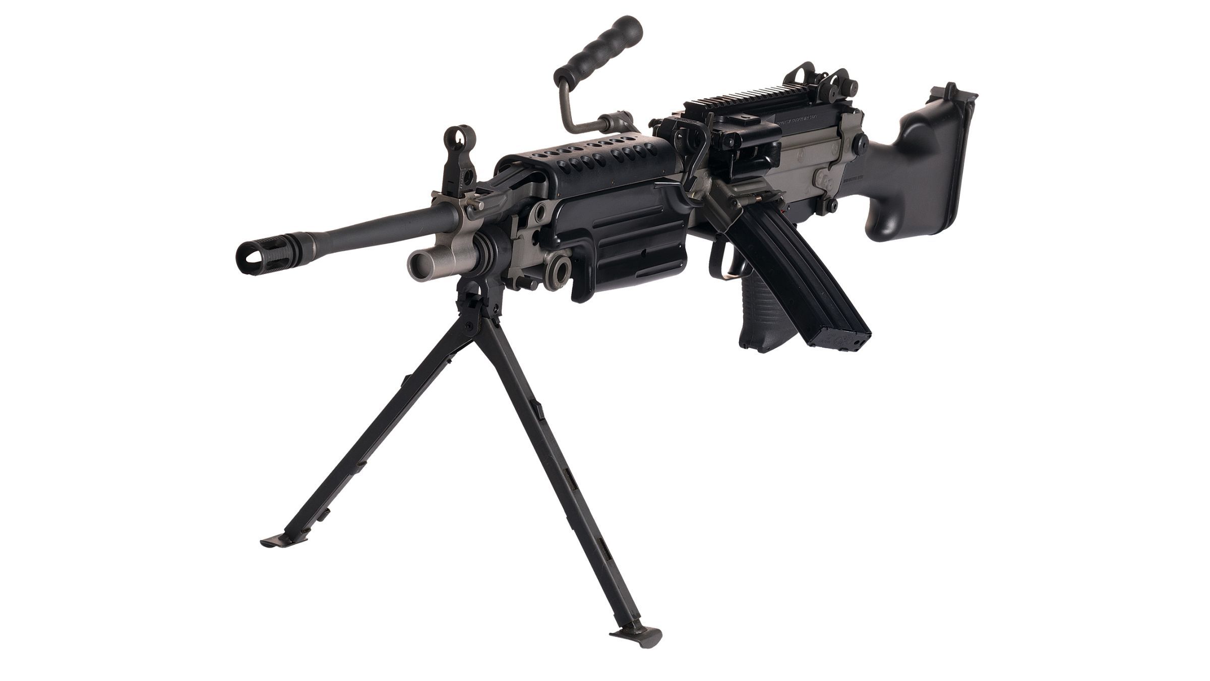 Desirable FNH USA M249S Semi-Automatic Rifle with Tripod | Rock Island ...