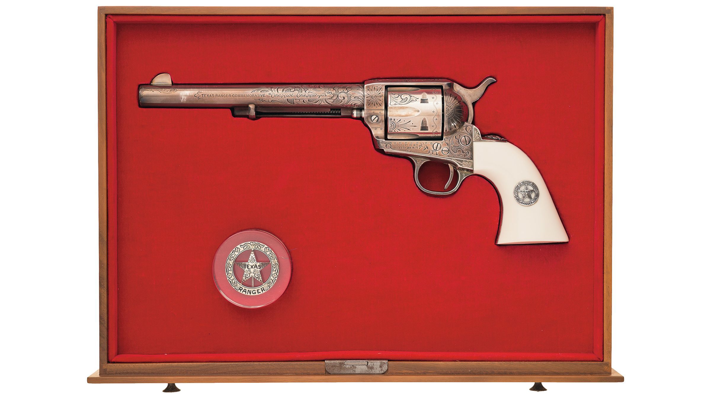 Engraved Colt Texas Rangers Commemorative One Riot - One Ranger | Rock ...