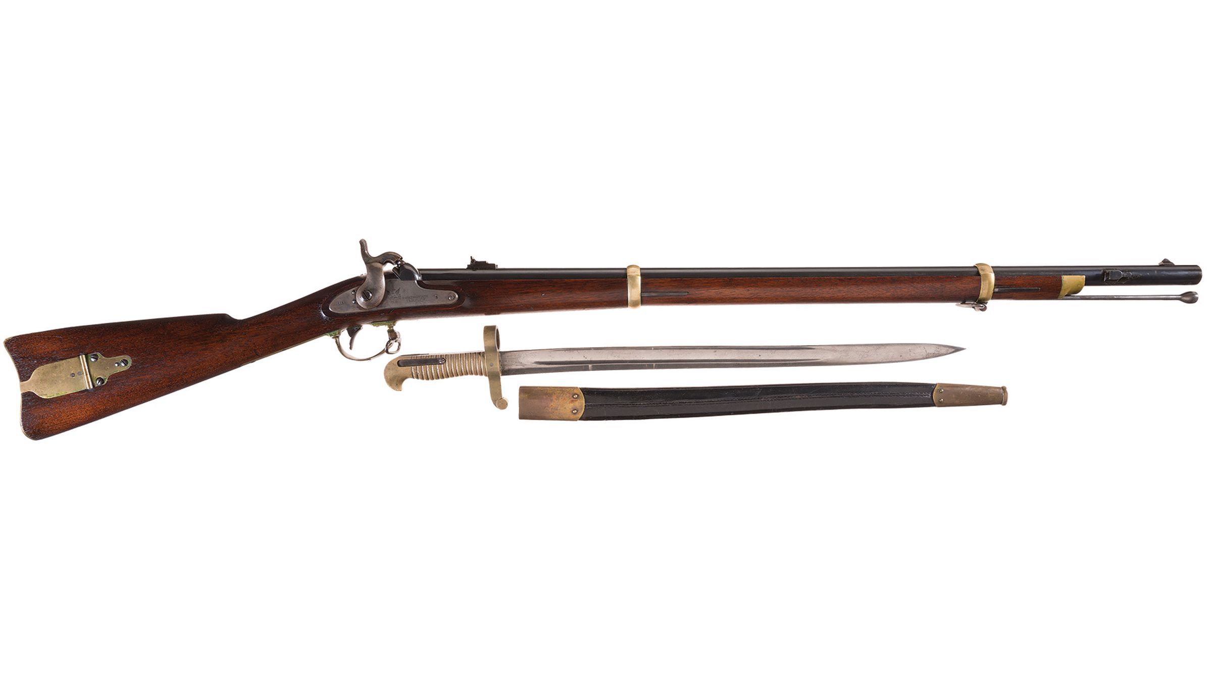Civil War U.S. Remington Model 1863 'Zouave' Percussion Rifle | Rock ...