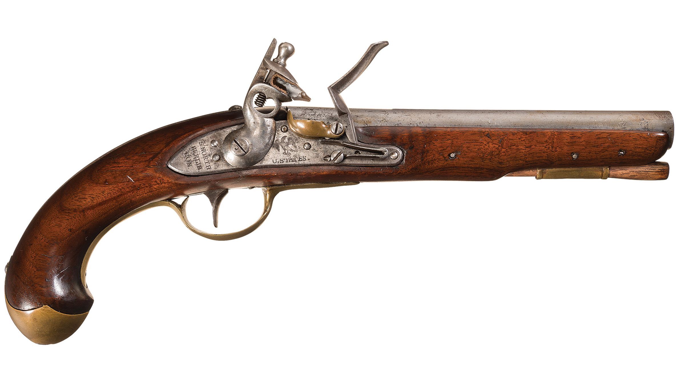 Very Rare North Army Contract Model 1811 Flintlock Pistol | Rock Island ...