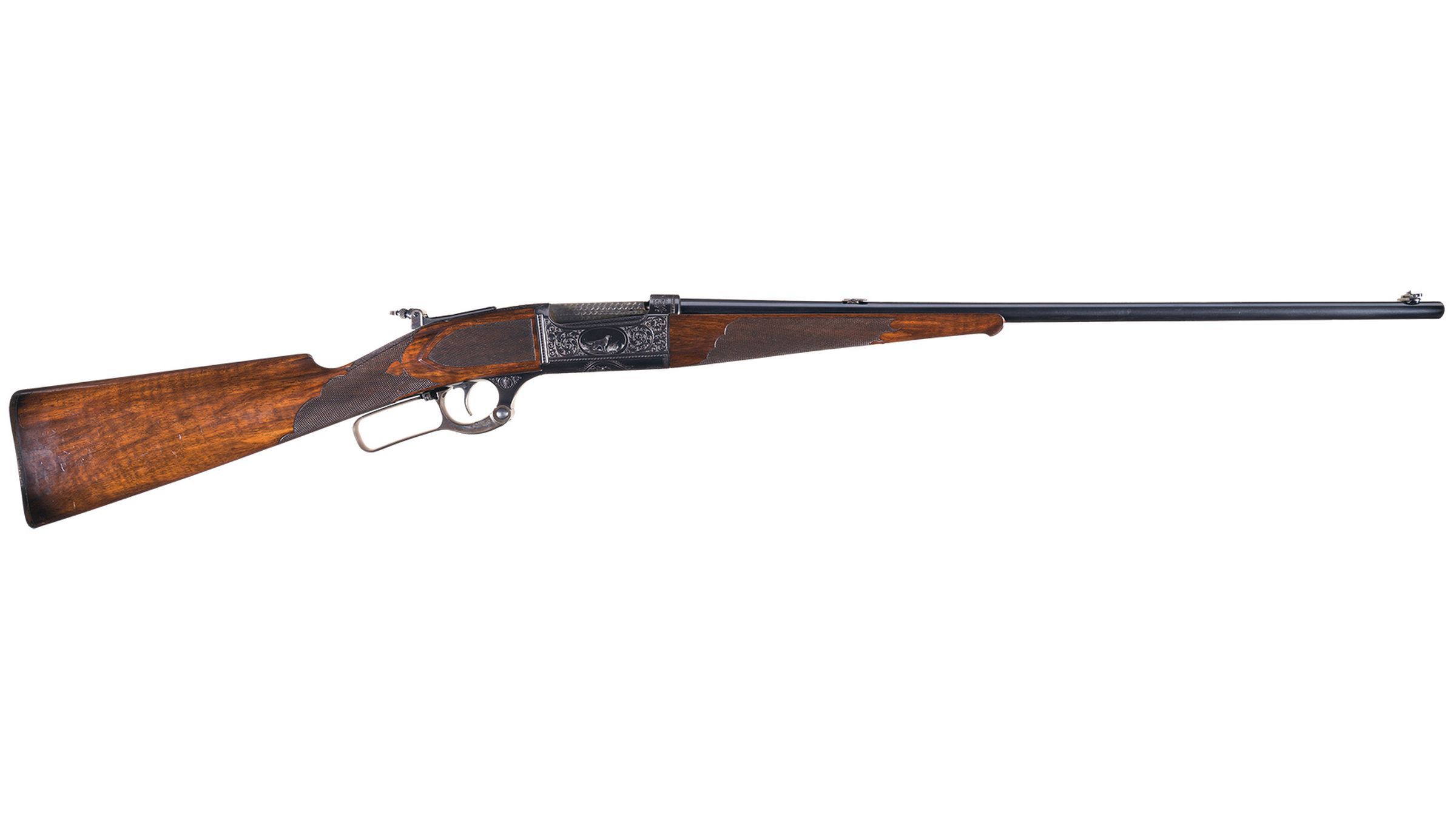 Factory Engraved Savage Model 1895 Deluxe Lever Action Rifle | Rock ...