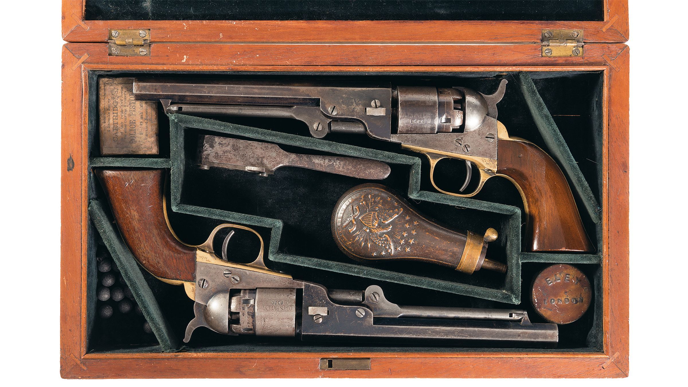 Cased Pair of Colt Pocket Navy Percussion Revolvers | Rock Island Auction Cased Pair of Colt Pocket Navy Percussion Revolvers | Rock Island Auction