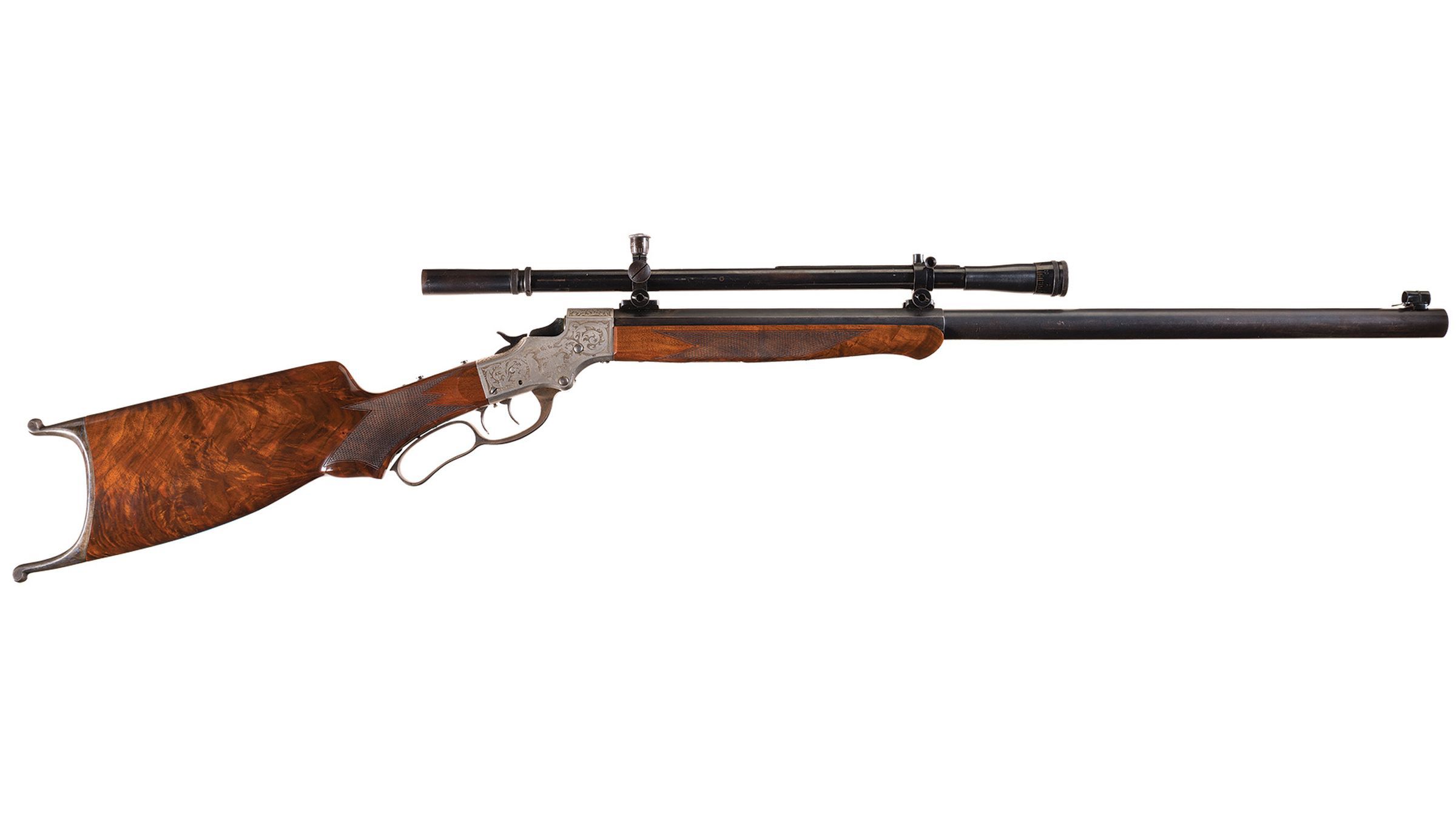Engraved Stevens Model 50 Heavy Barrel Single Shot Rifle | Rock Island ...