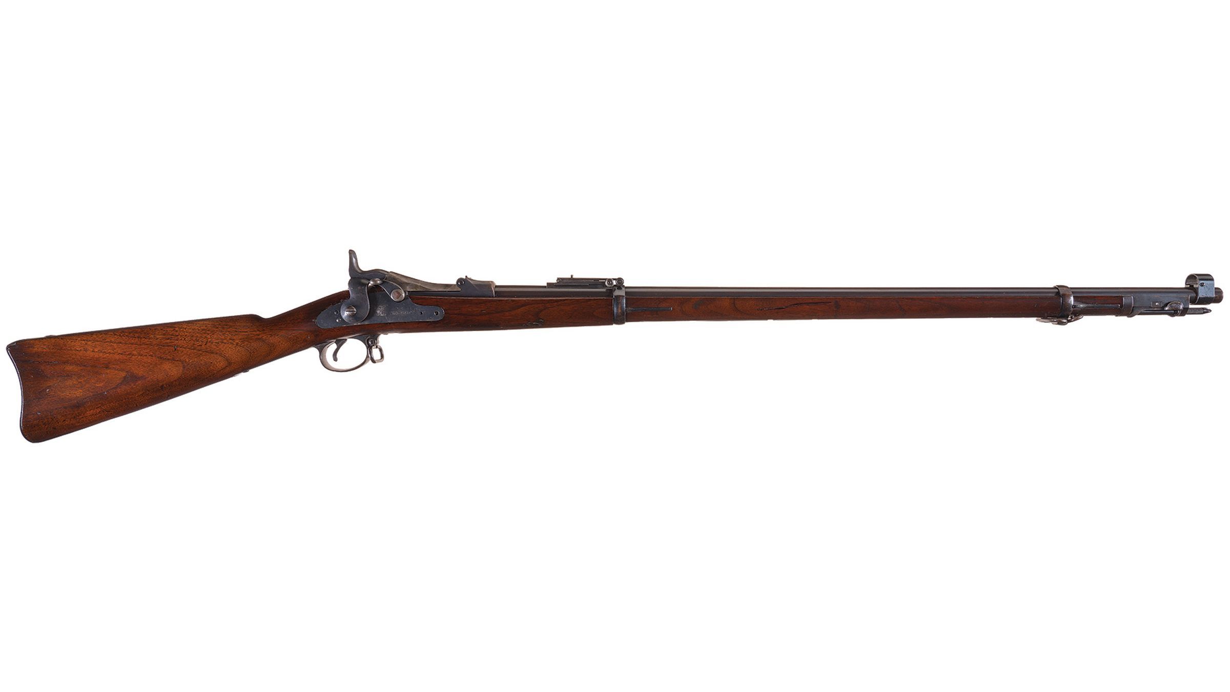 U.S. Springfield Model 1888 Trapdoor Rifle with Ramrod Bayonet | Rock ...