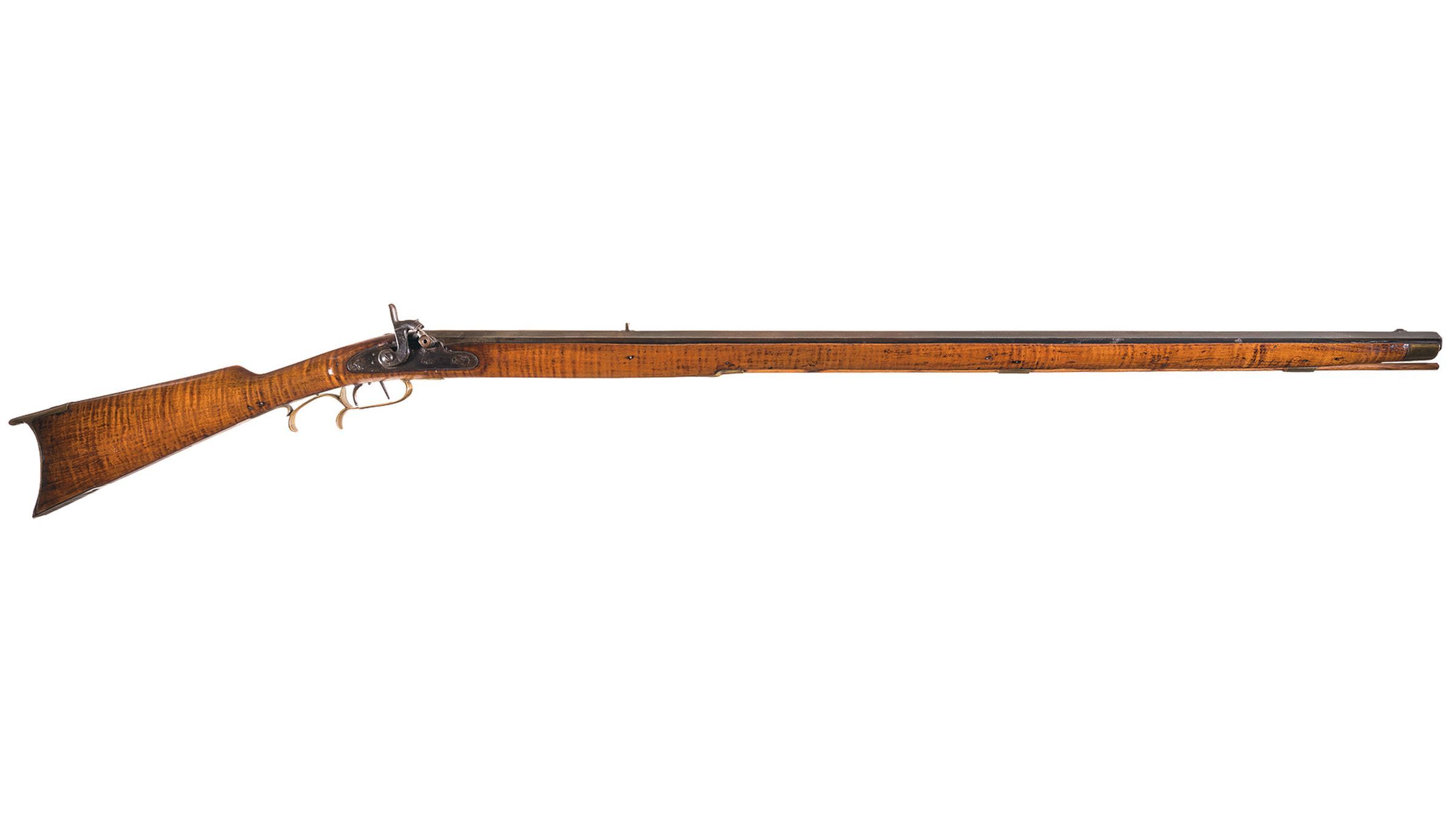 W.W. Woodruff Lancaster Rifle Marked Percussion Full Stock Rifle | Rock ...