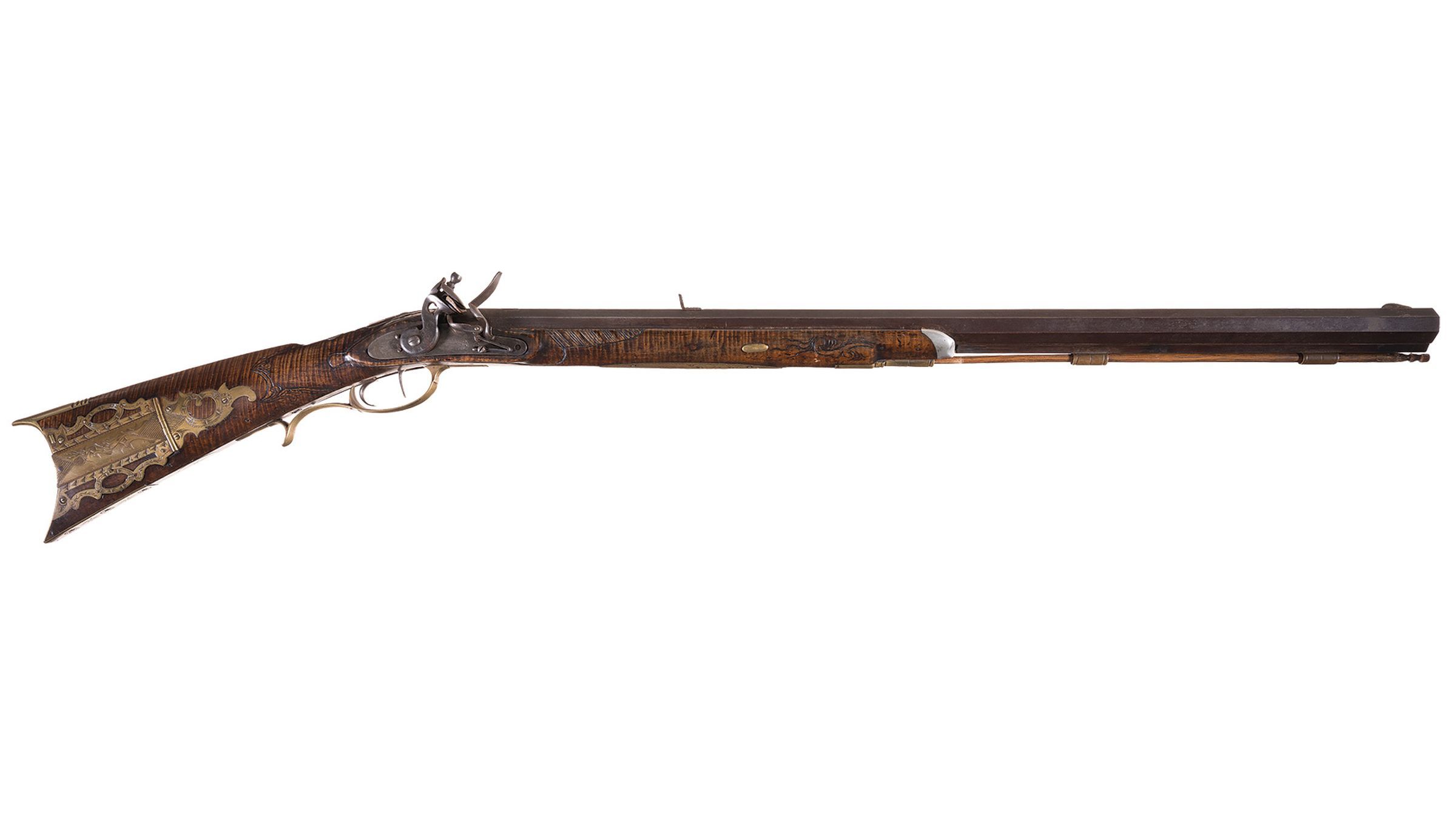 Jacob S. Paulmer Signed Flintlock Half-Stock Rifle | Rock Island Auction