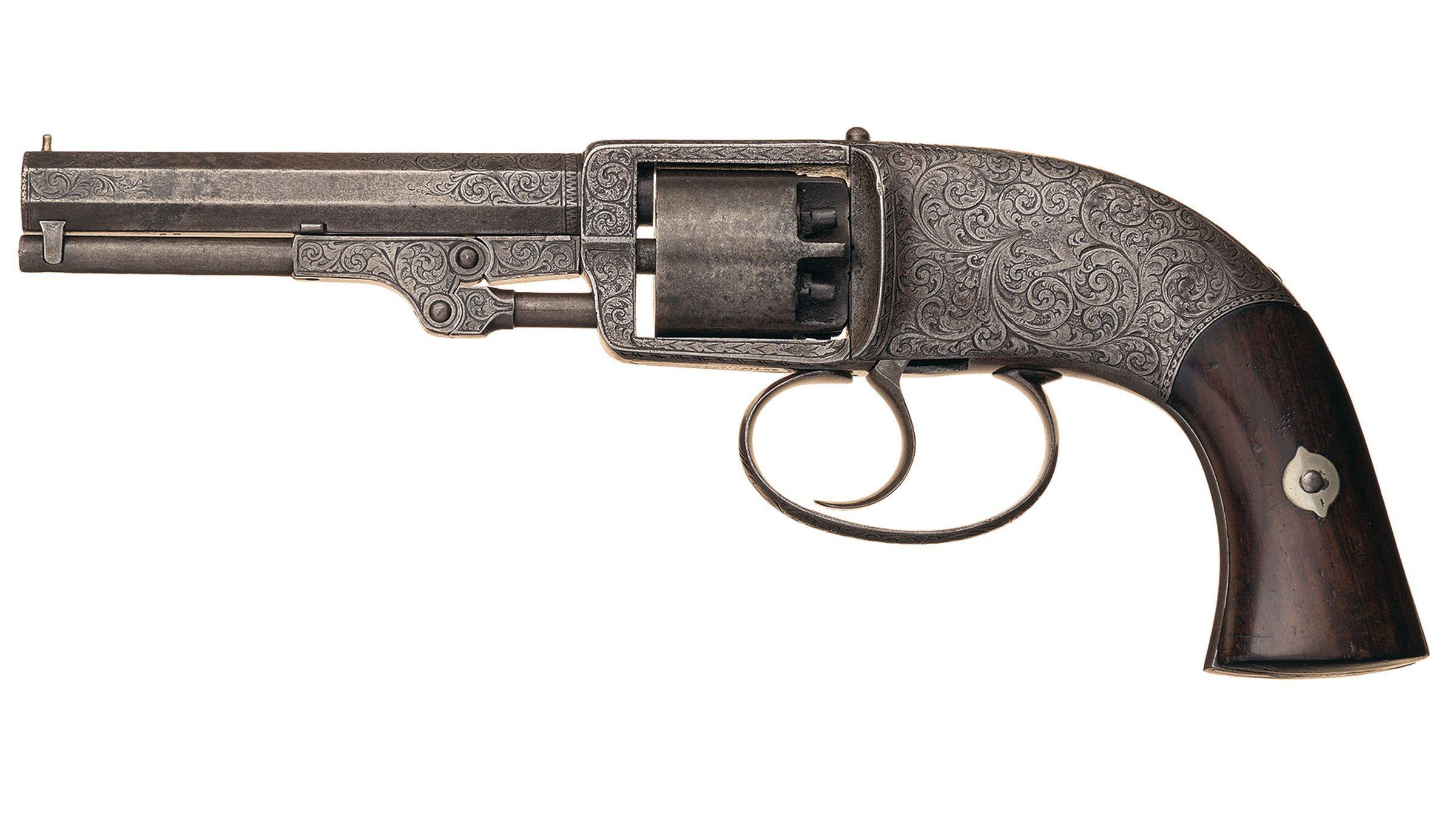 Engraved Pettengill Pocket Model Double Action Revolver | Rock Island ...
