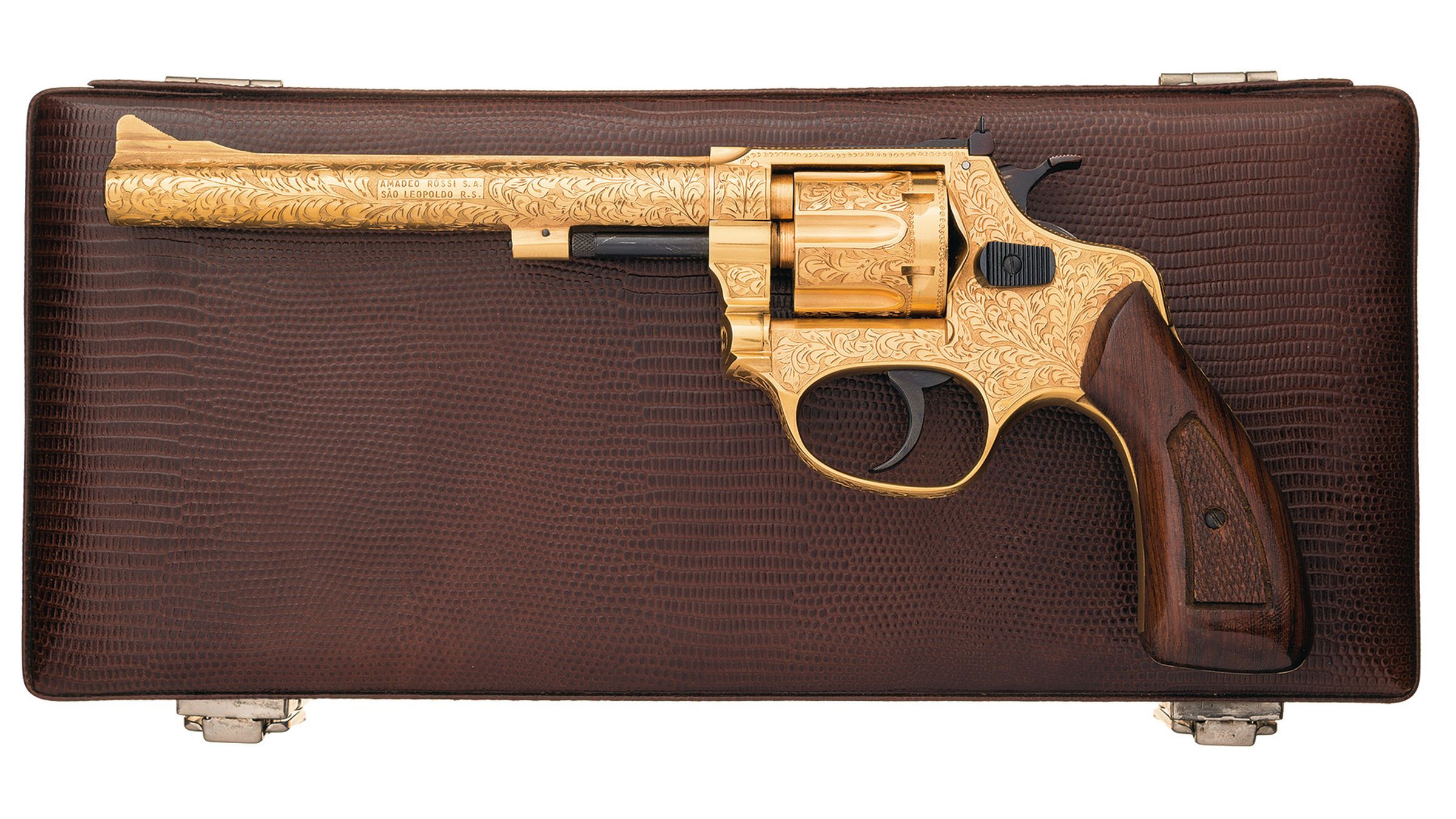 Engraved Gold Plated Rossi Model 51 Revolver | Rock Island Auction