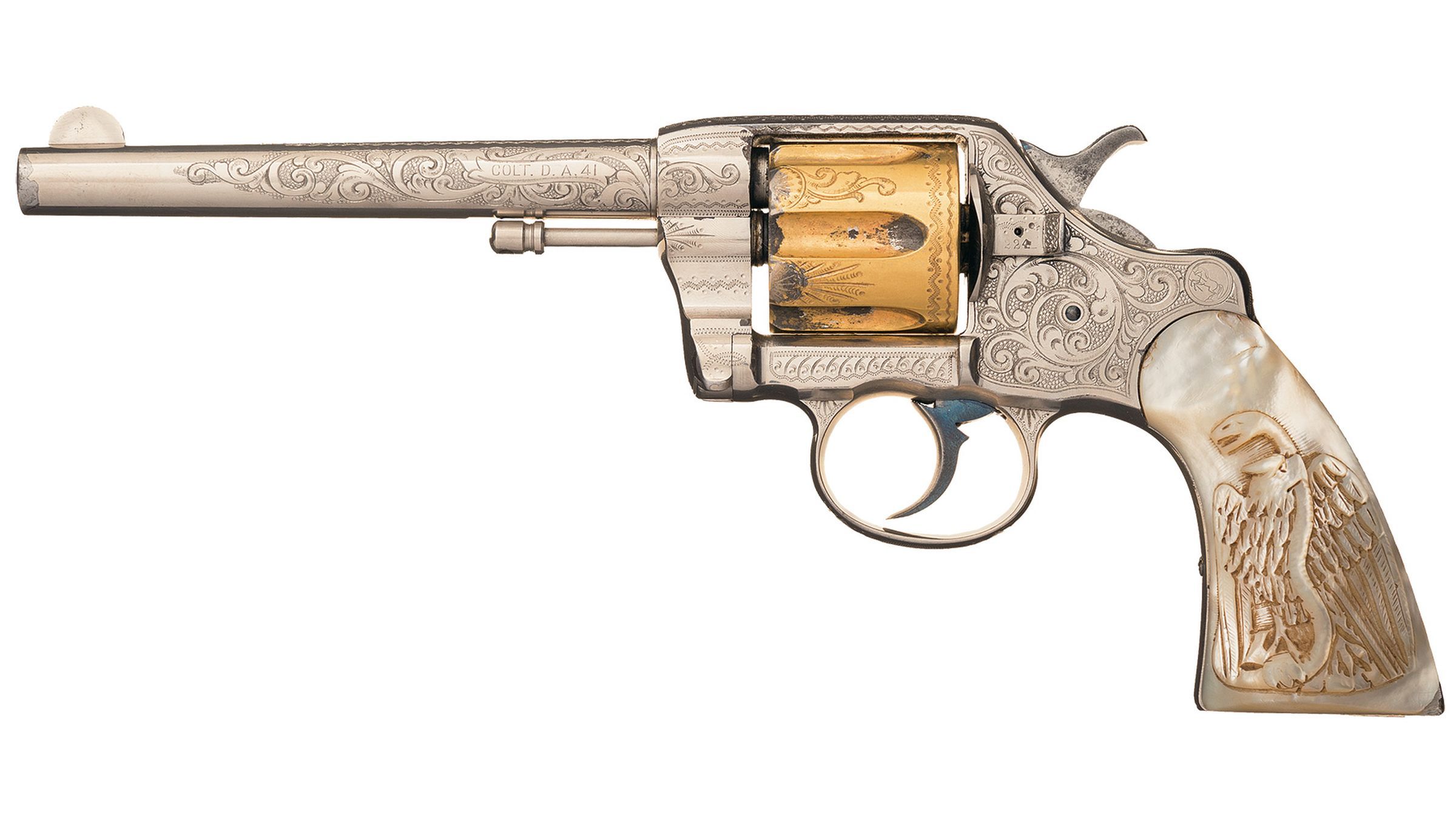 Factory Engraved Exhibition Grade Model 1889 DA Revolver | Rock Island ...