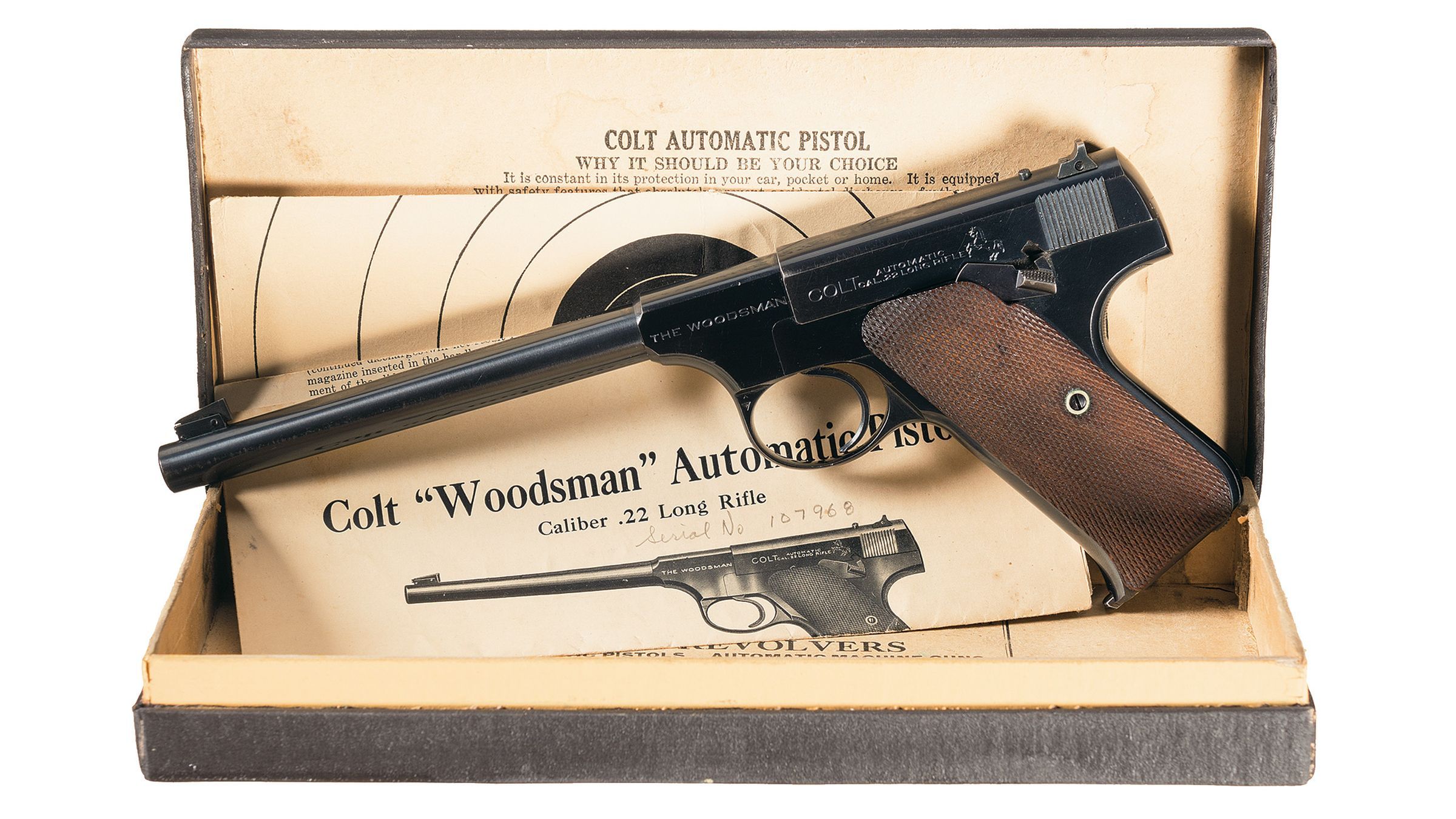 Colt 1st Series Woodsman Target Pistol with Box | Rock Island Auction