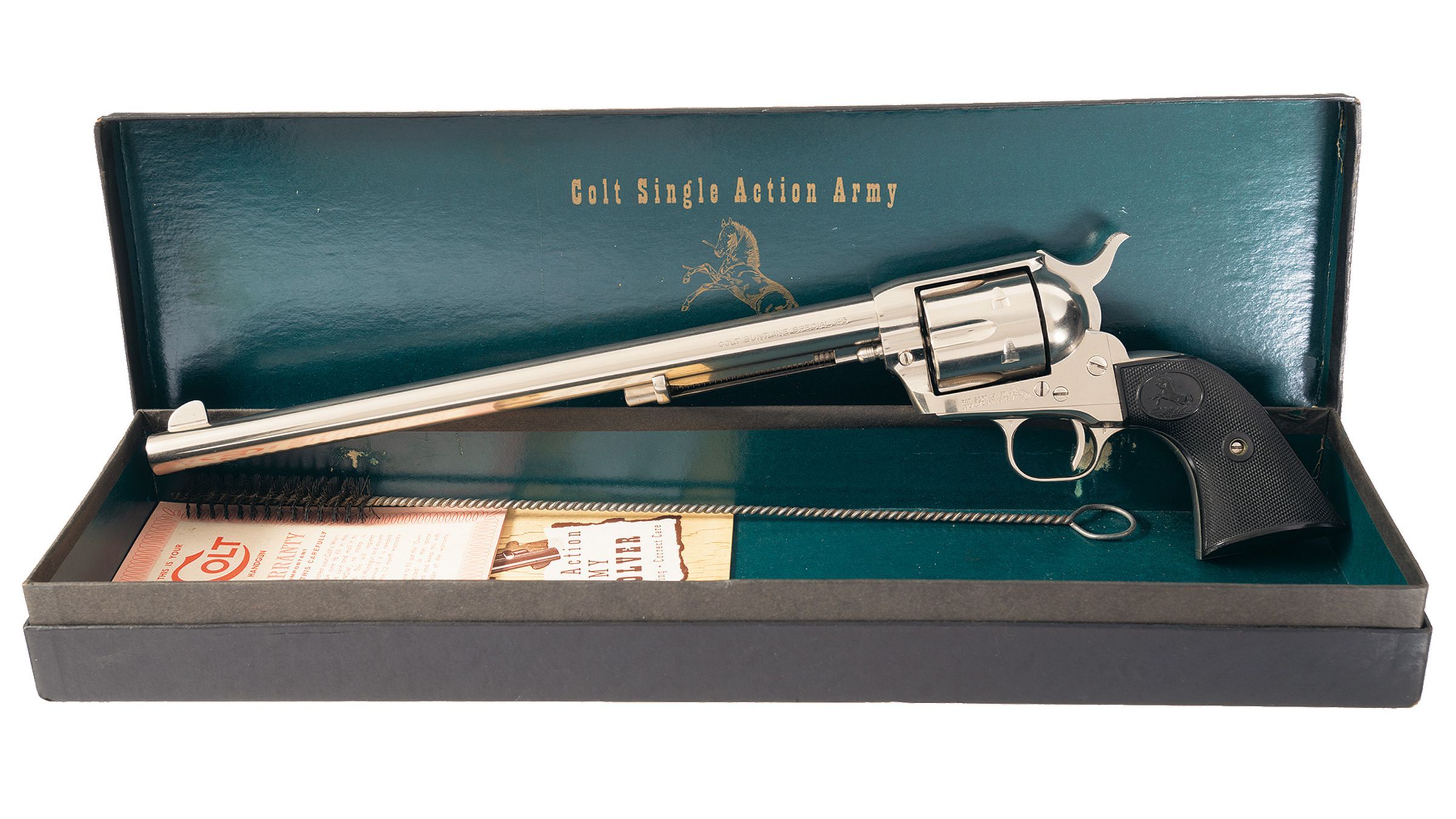 Nickel Colt Second Generation Buntline Special SSA Revolver, Box | Rock ...