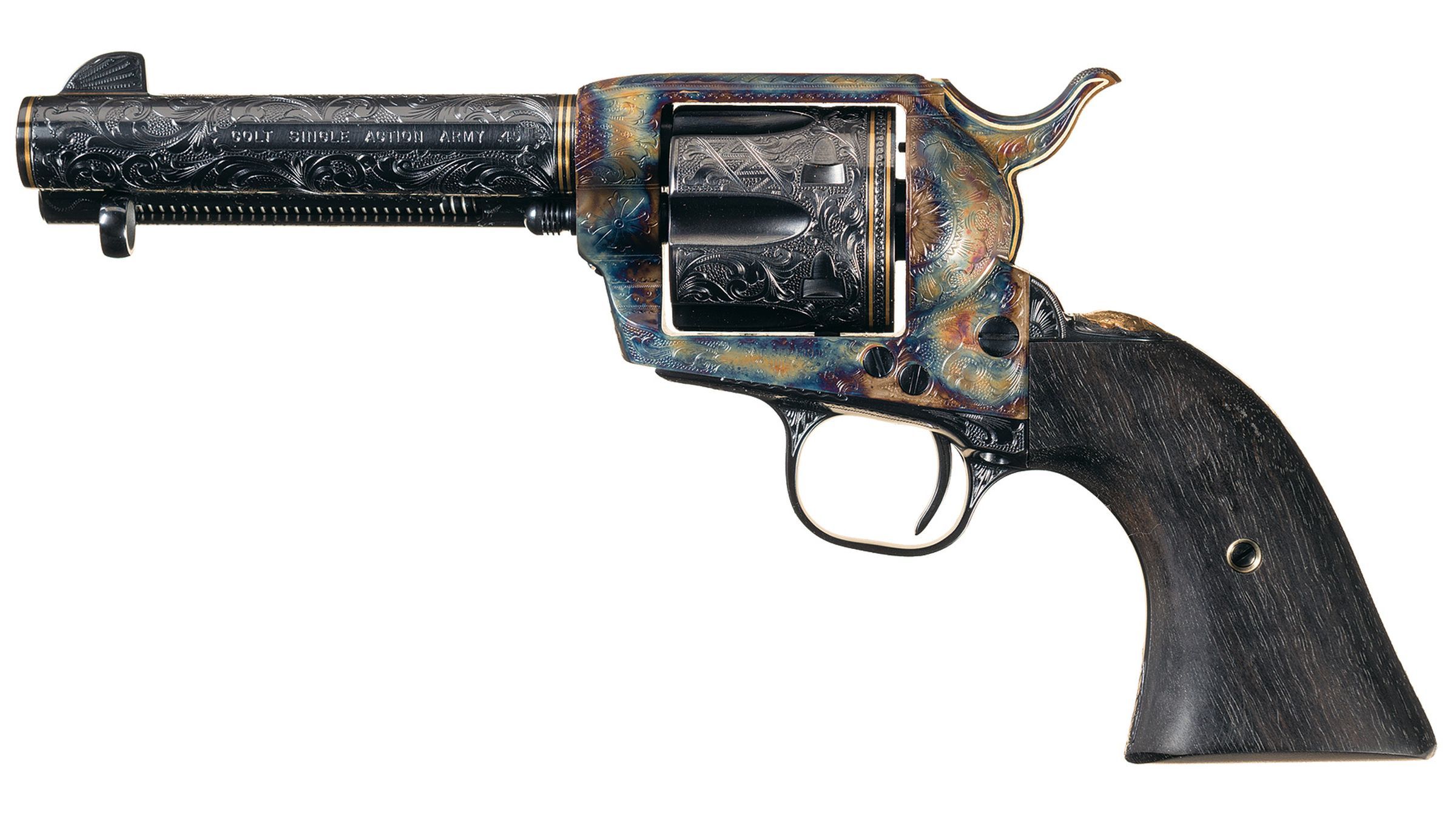 John Adams Jr. Master Engraved Colt Single Action Army Revolver | Rock ...