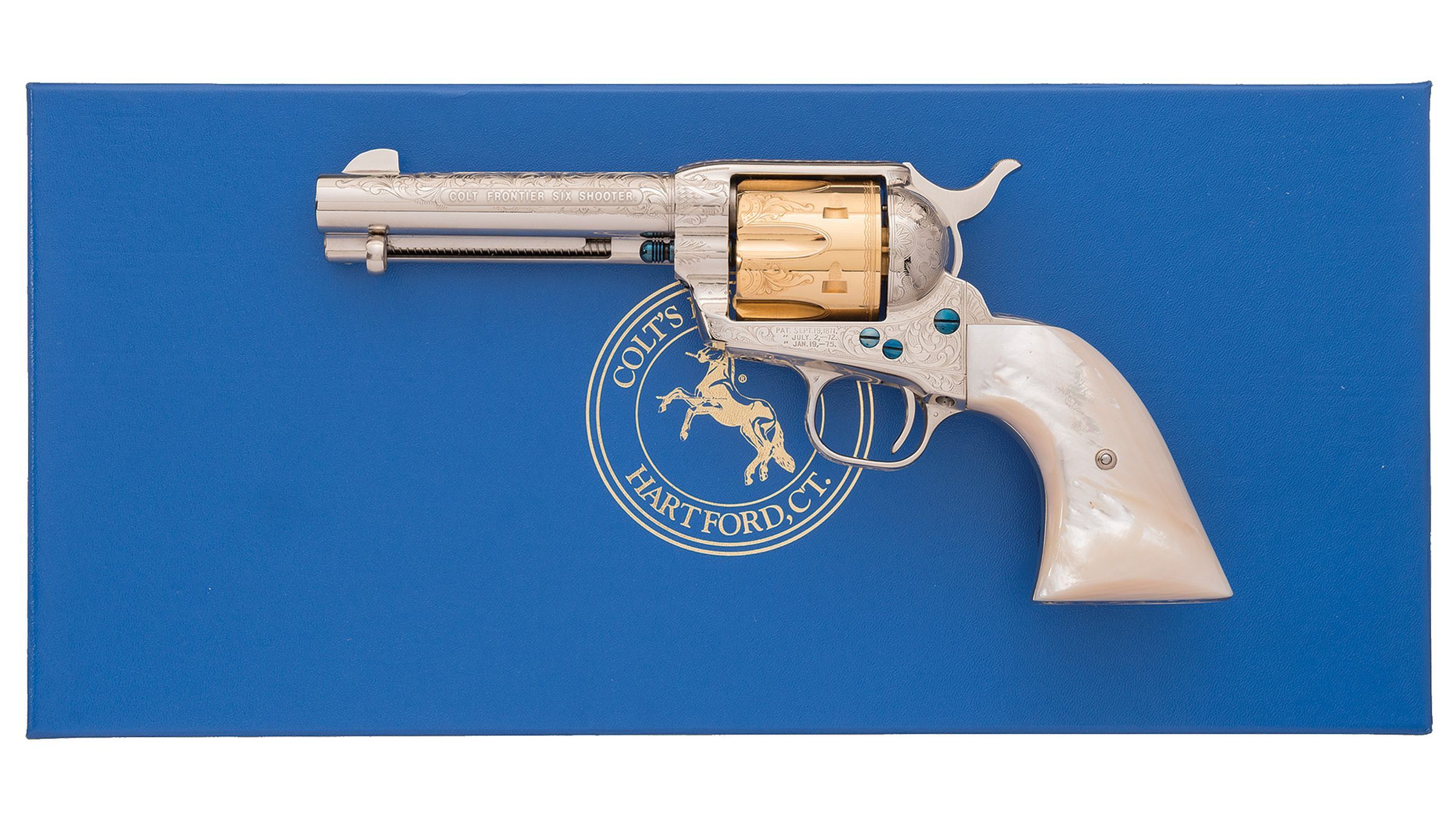 John Adams Signed and Engraved Frontier Six Shooter SAA Revolver | Rock ...