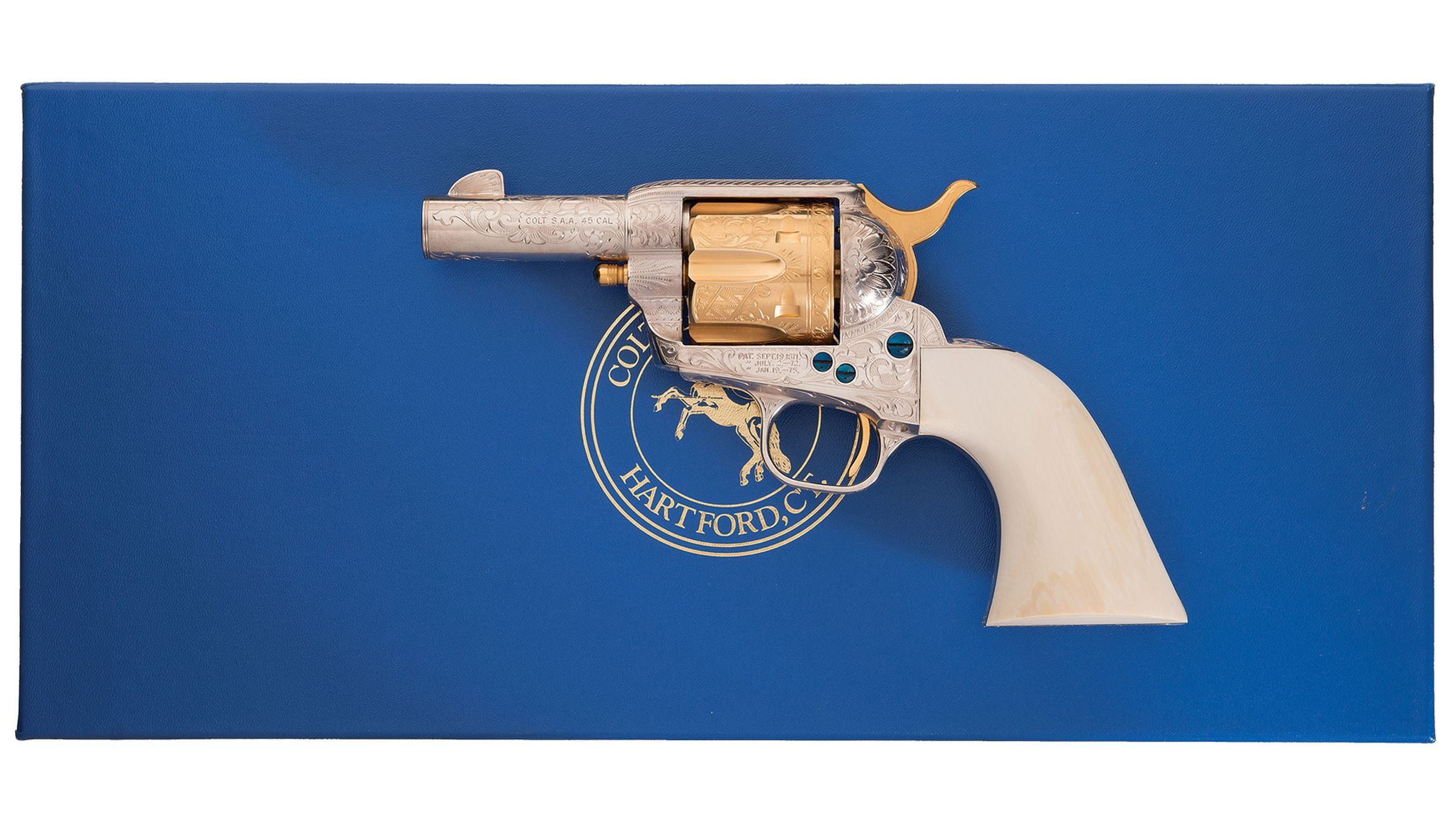 John Adams Jr. Engraved Colt Sheriff's Model SAA Revolver | Rock Island ...