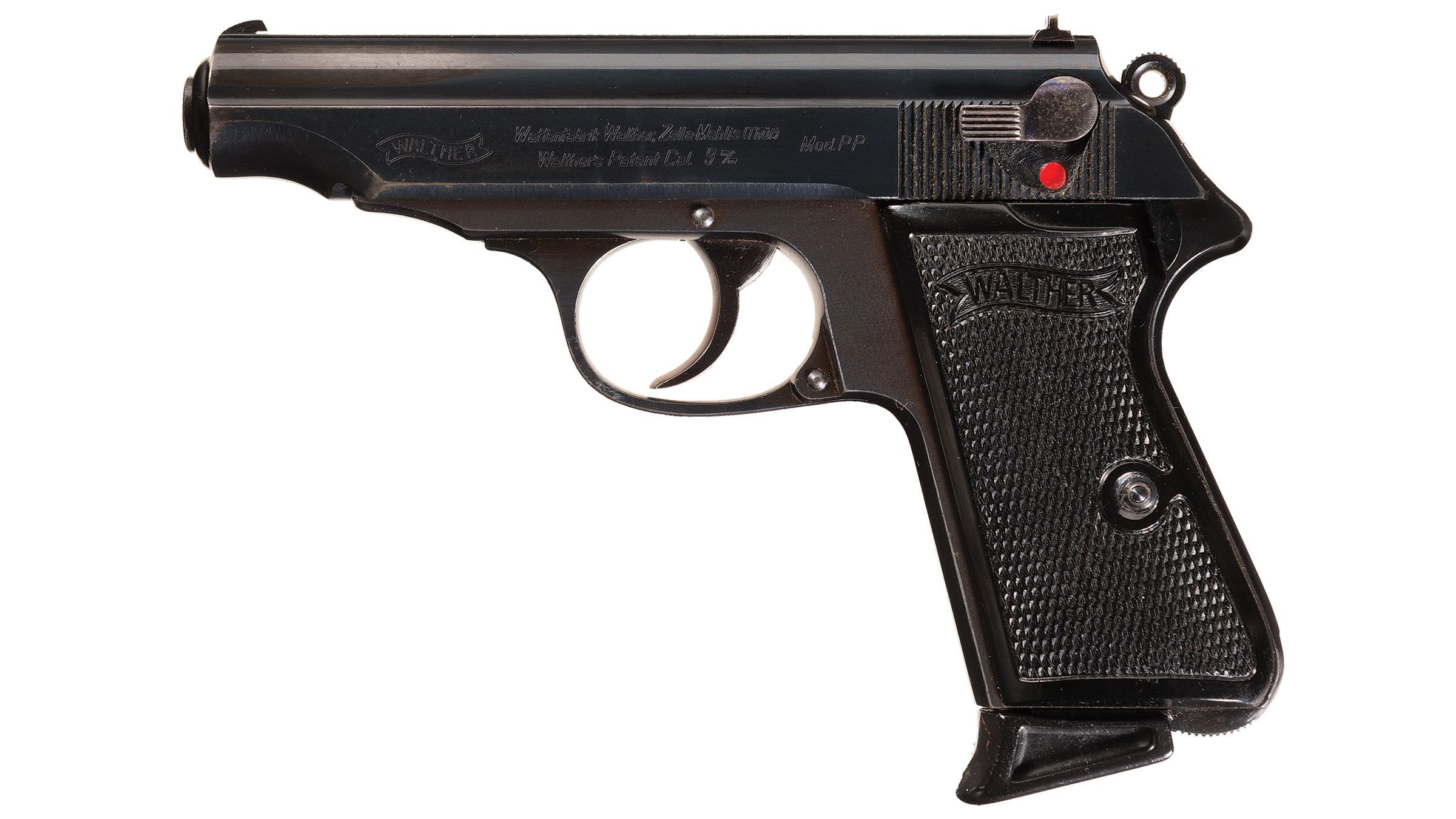 Walther PP Semi-Automatic Pistol in Scarce 9mm Kurtz Caliber | Rock ...