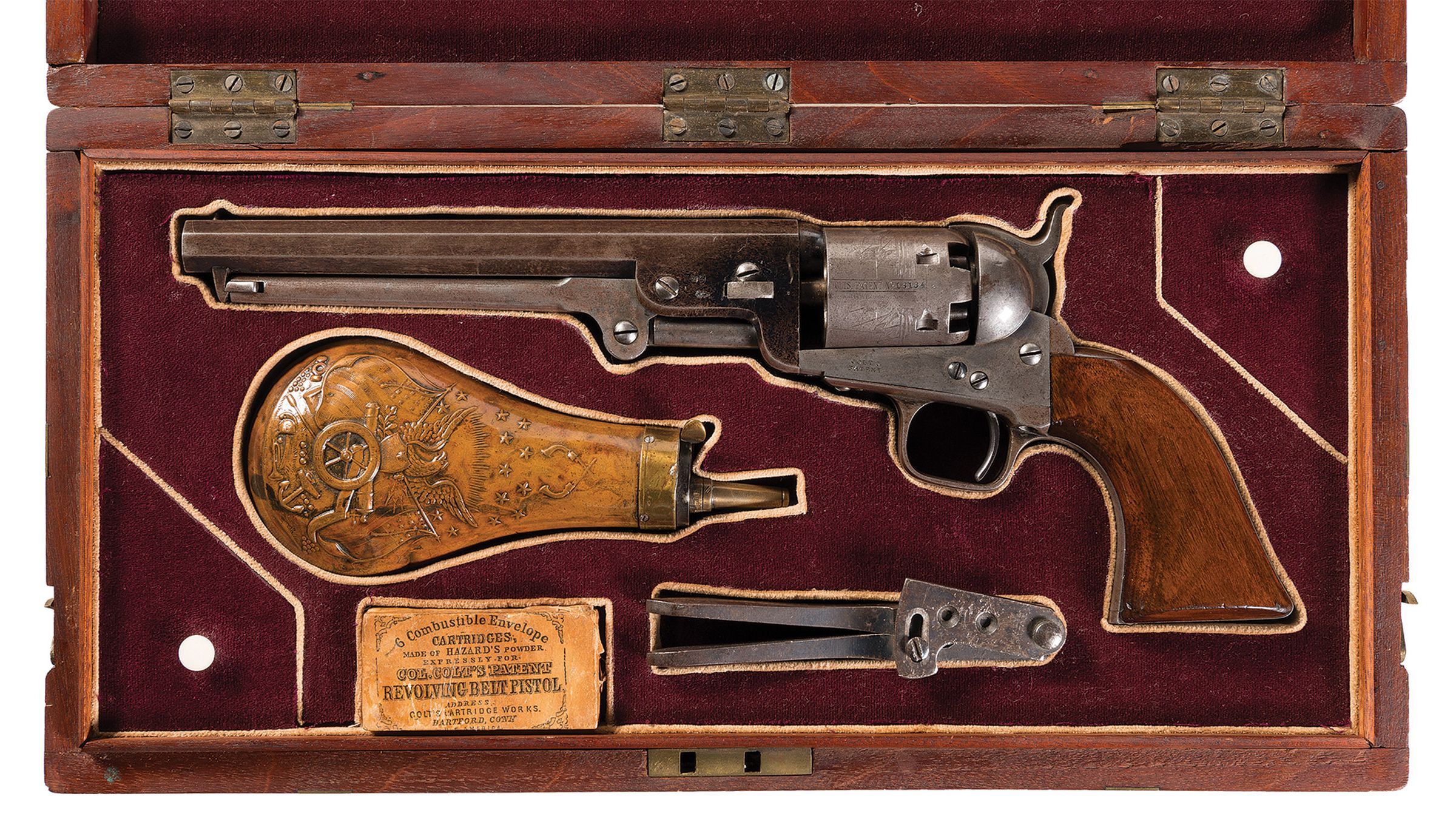Colt London Model 1851 Navy Percussion Revolver in Case | Rock Island ...