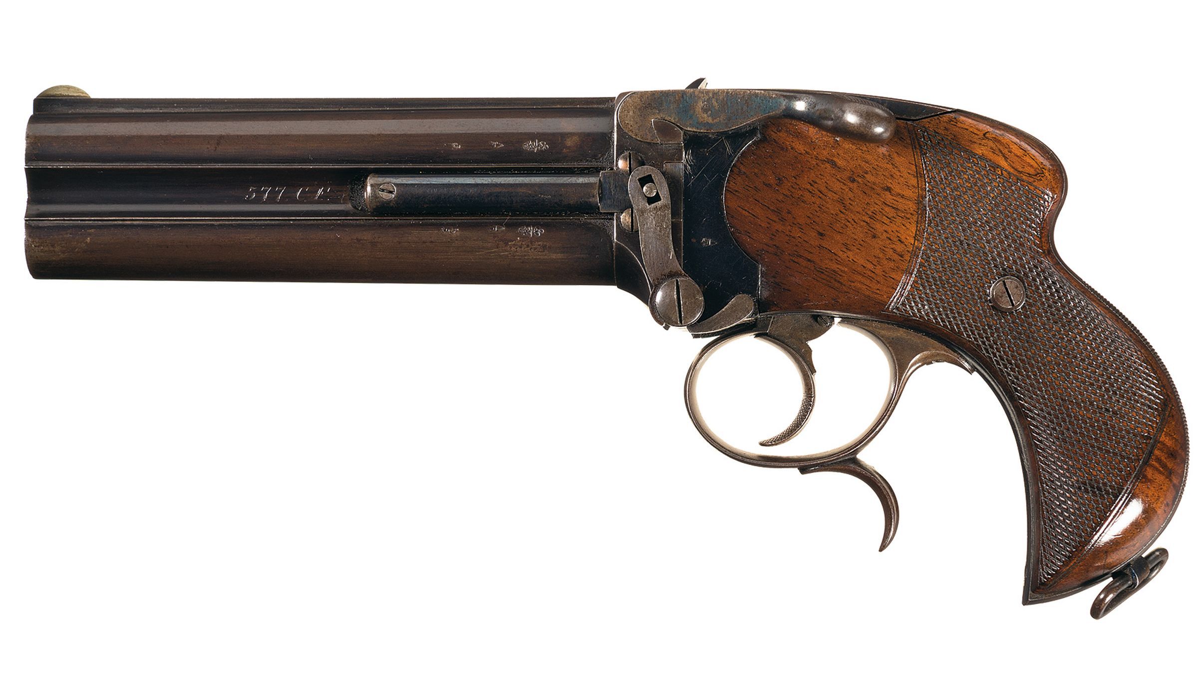 Two-Shot Charles Lancaster 'Howdah' Pistol | Rock Island Auction