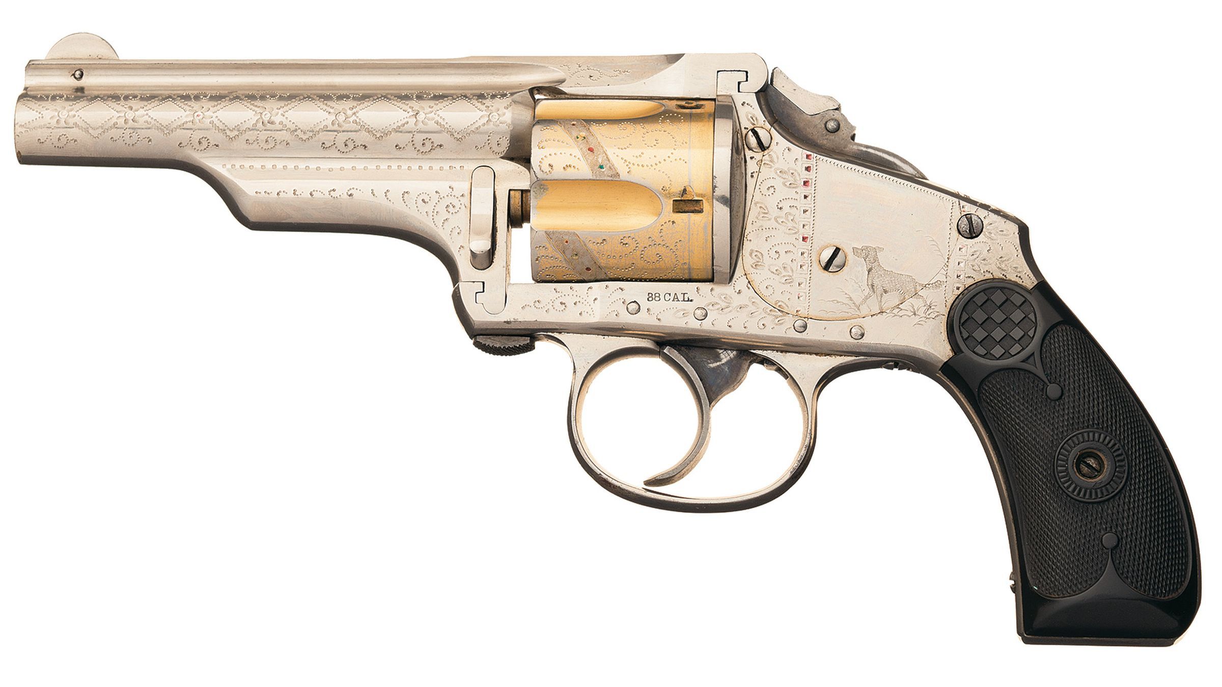 Factory Engraved/Two Tone MH&Co. Medium Frame Revolver | Rock Island ...