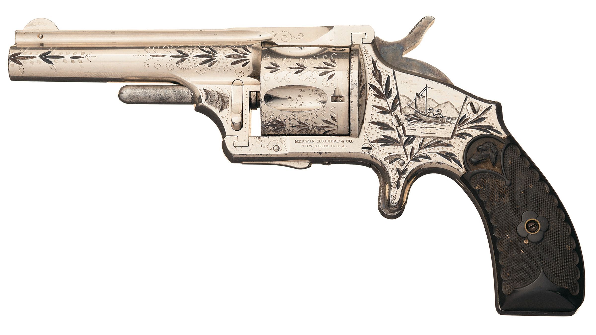 Factory Engraved MH&Co. Medium Frame Revolver | Rock Island Auction