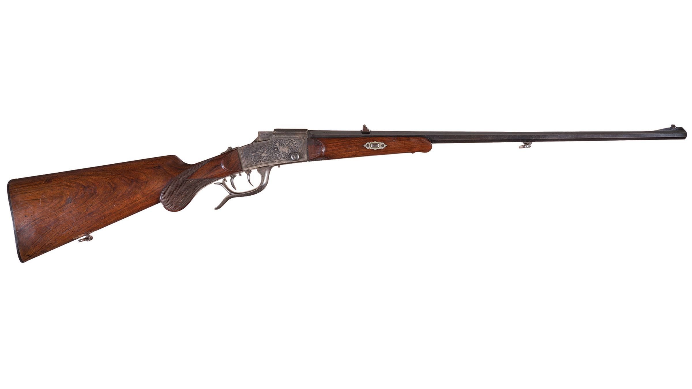 Game Animal Engraved German Single Shot Rifle | Rock Island Auction