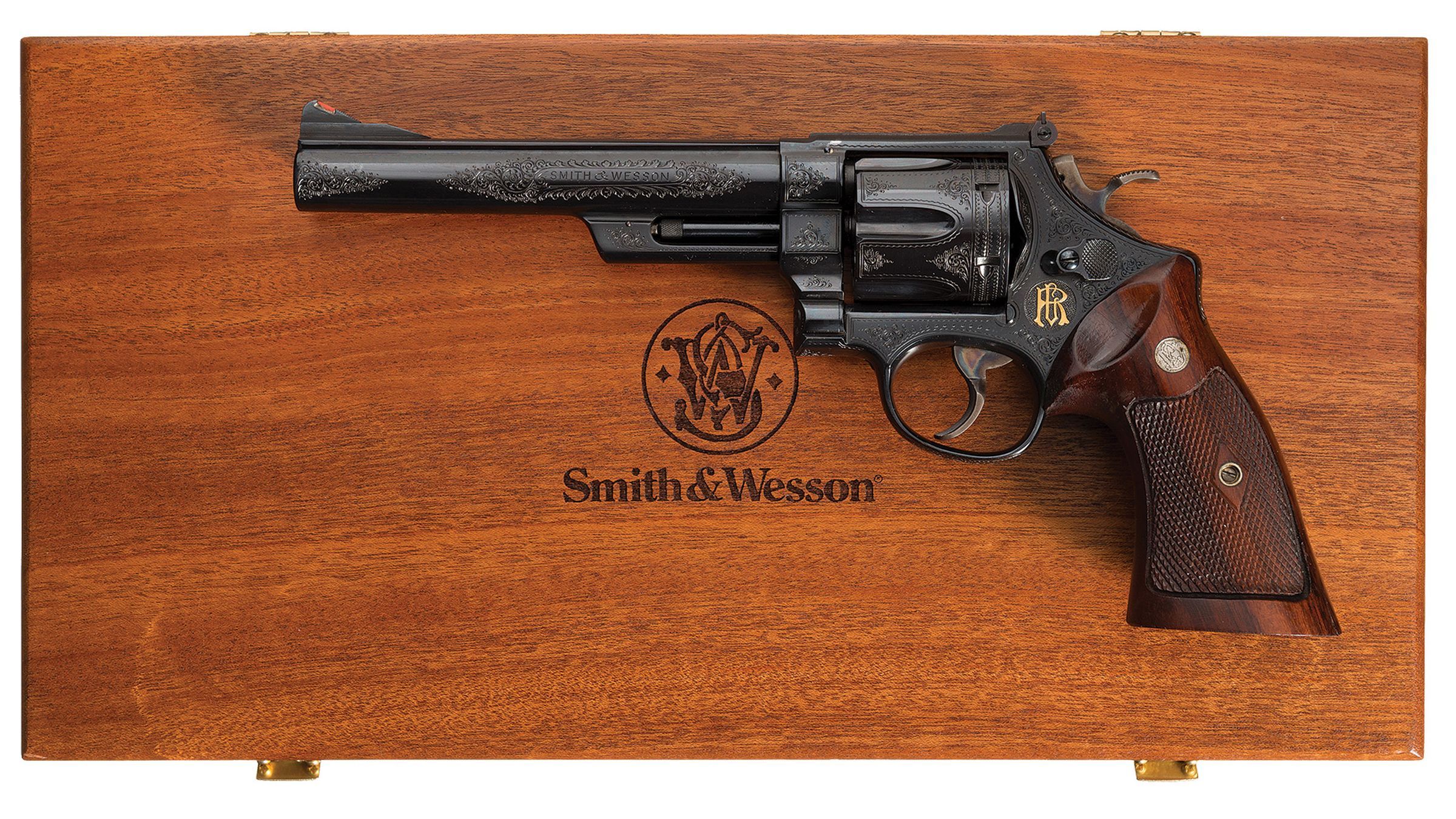 R. Lawrence Engraved/Inlaid S&W Model 29 Revolver, Case | Rock Island ...