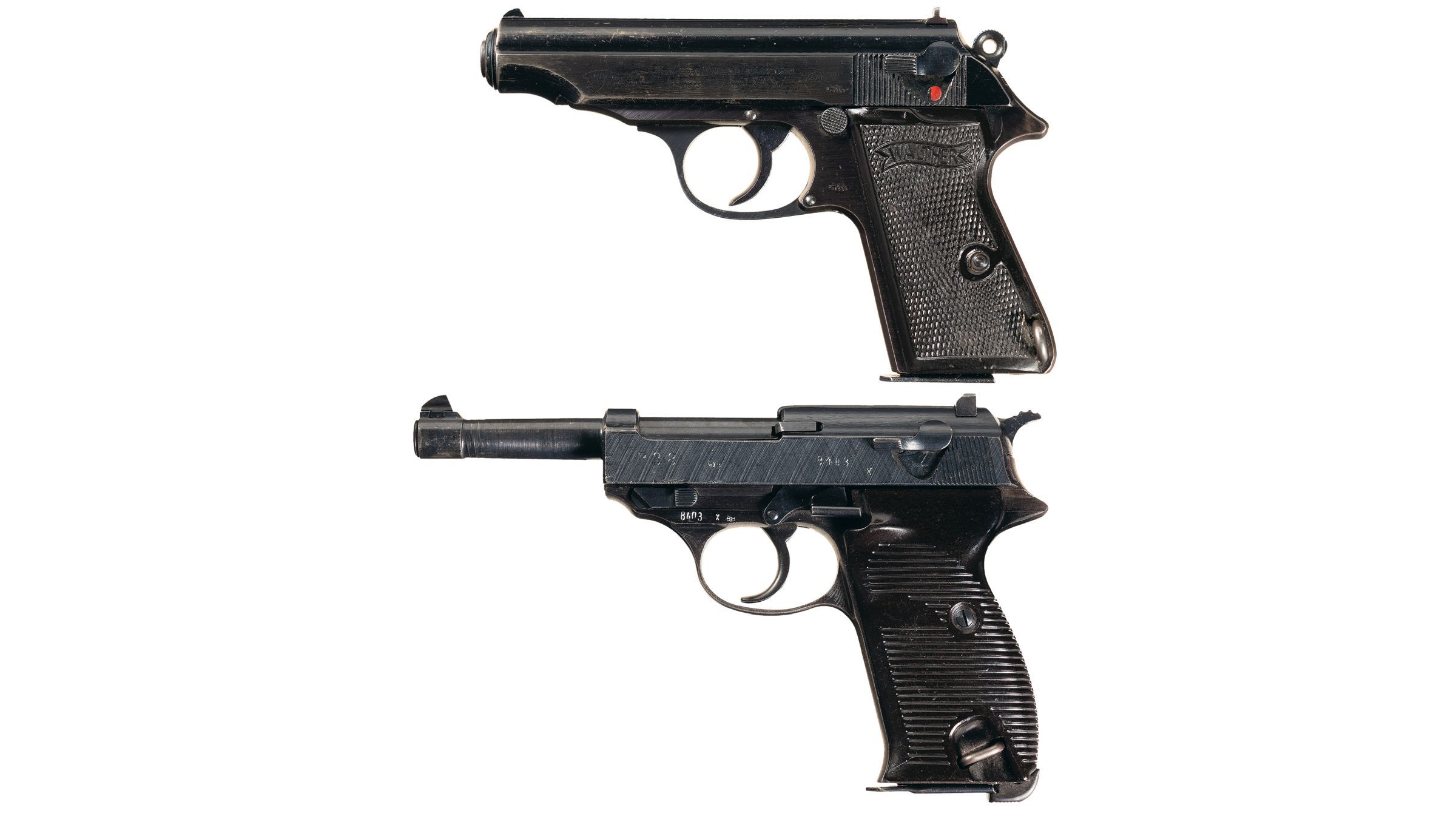 Two World War II German Military Semi Automatic Pistols Rock Island Two World War II German Military Semi Automatic Pistols Rock Island