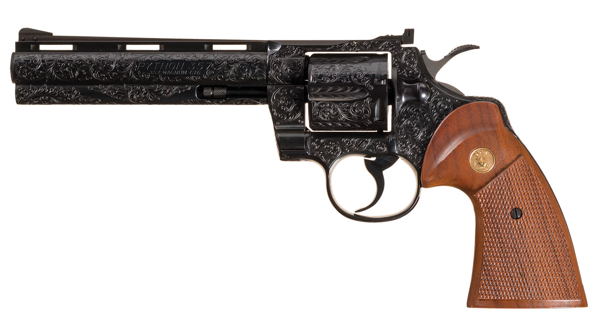 Factory Engraved Colt Python Double Action Revolver | Rock Island Auction