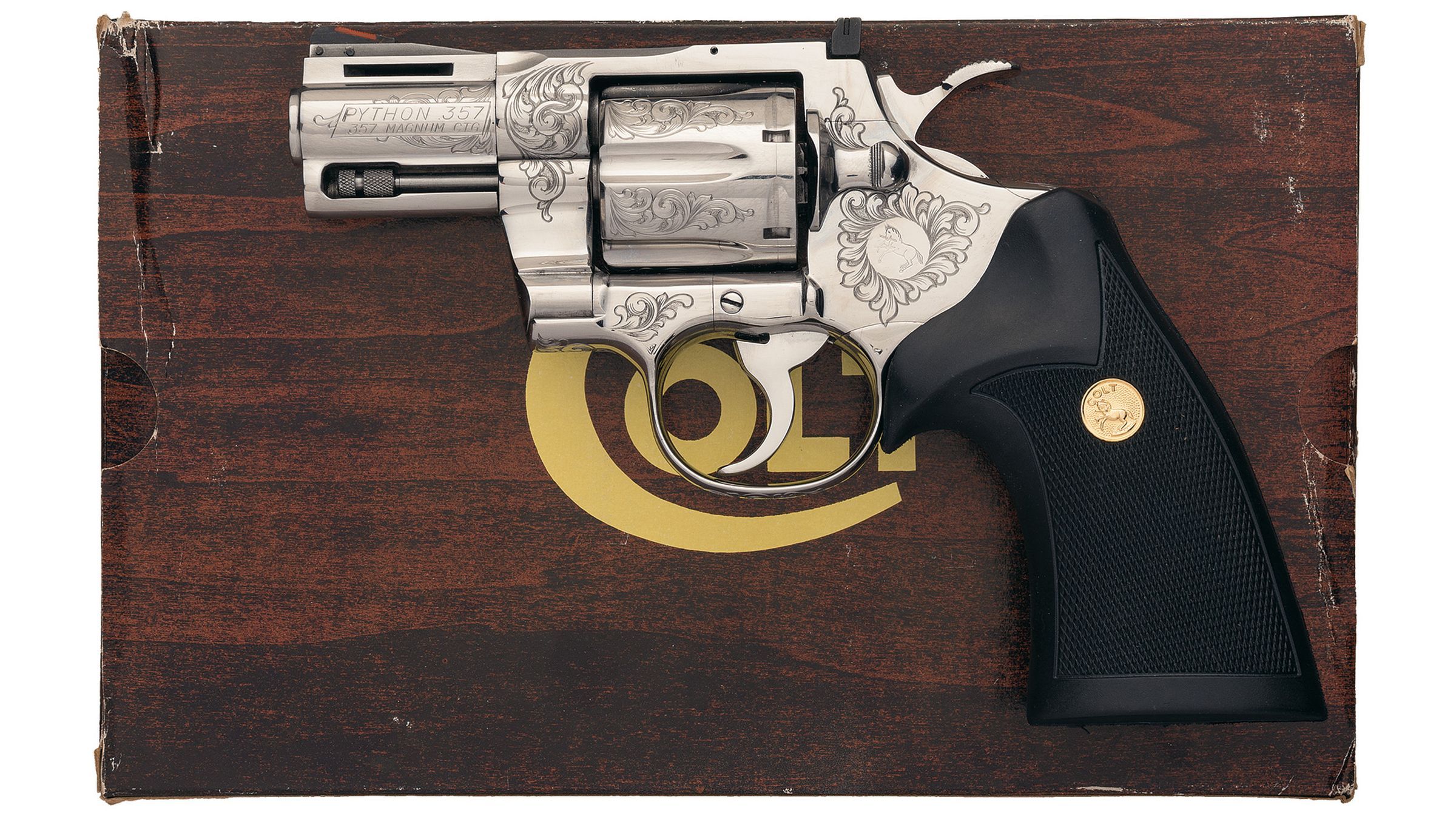 Engraved Colt Python Double Action Revolver | Rock Island Auction