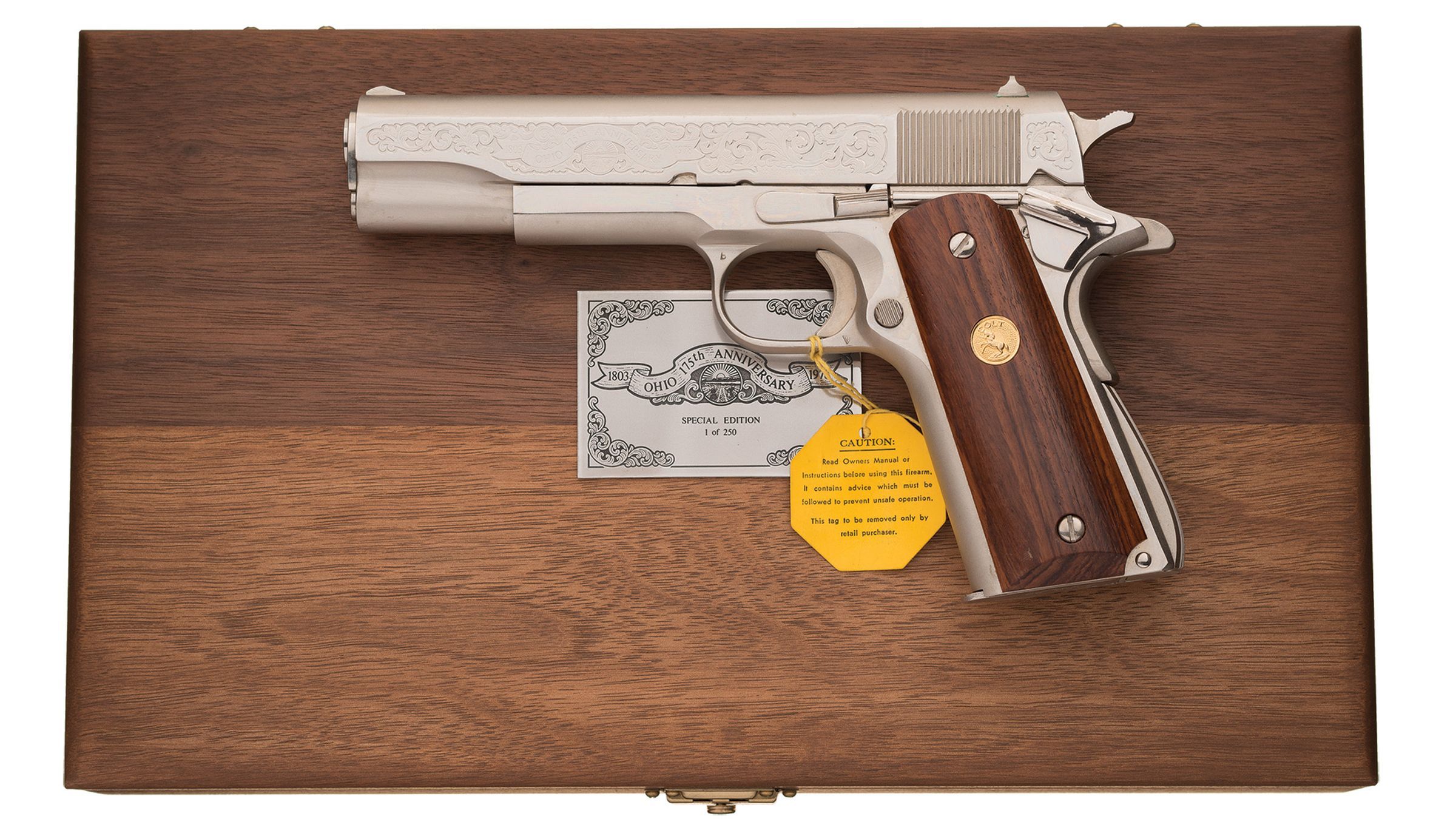 Colt Ohio 175 Anniversary Commemorative Government Model Pistol | Rock ...