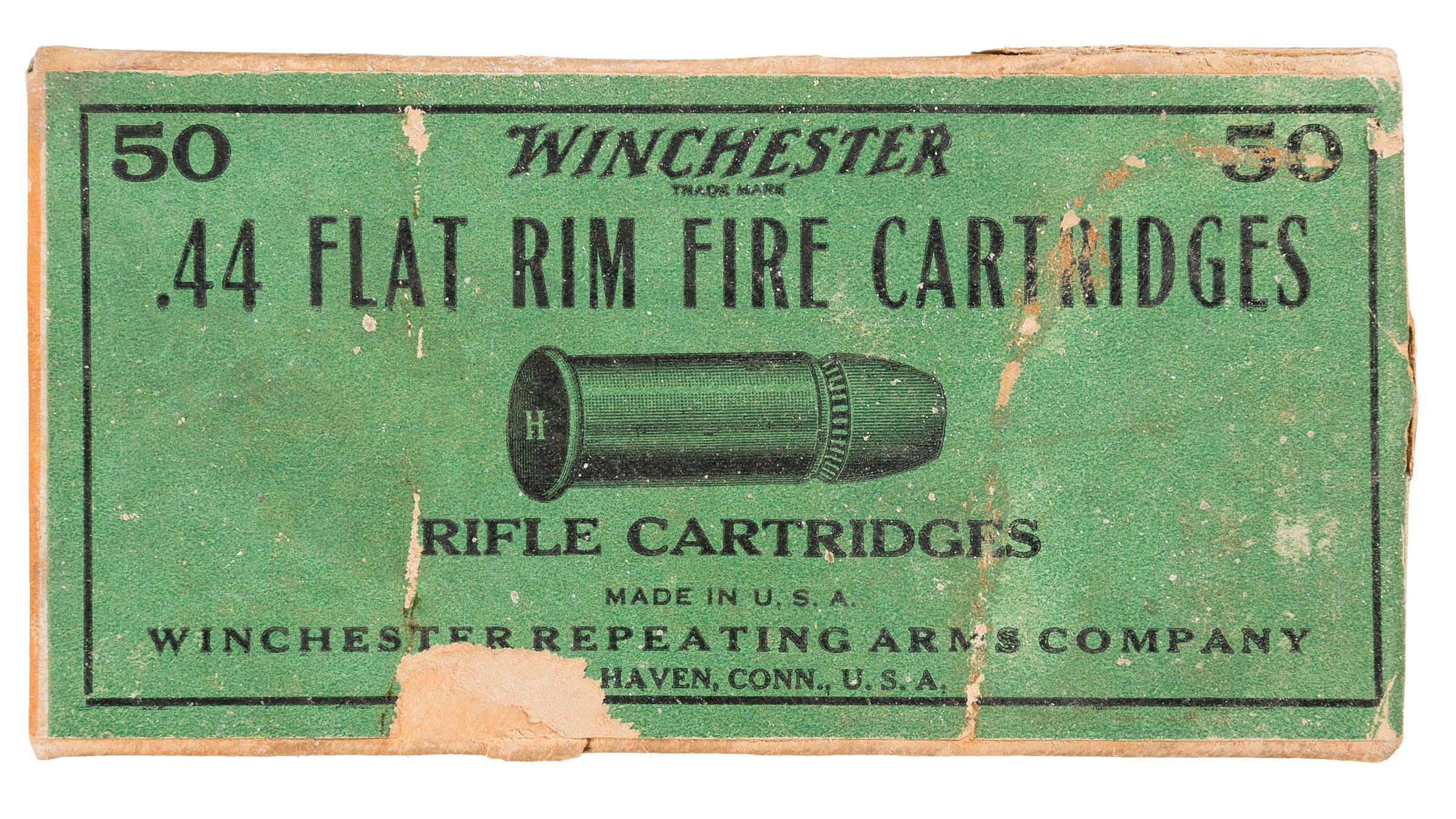 Fifty Round Box of Winchester 44 Henry Rimfire Flat Cartridges | Rock ...