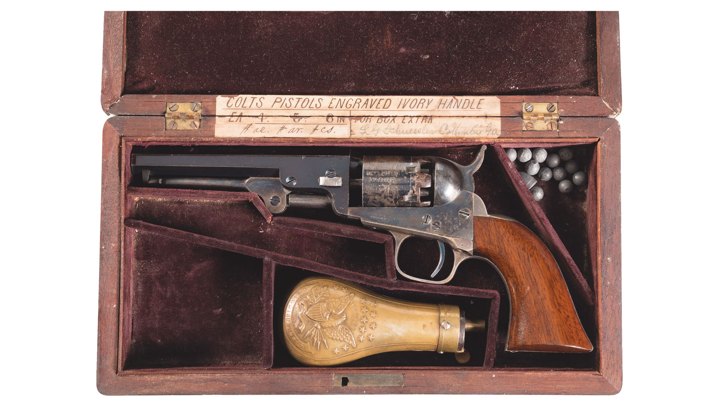 Very Fine Cased Colt Model 1849 Pocket Percussion Revolver | Rock ...