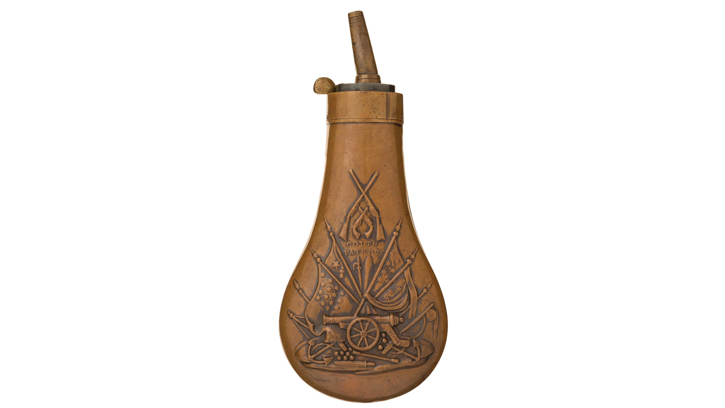 Hartford Era Colt's Patent Powder Flask | Rock Island Auction
