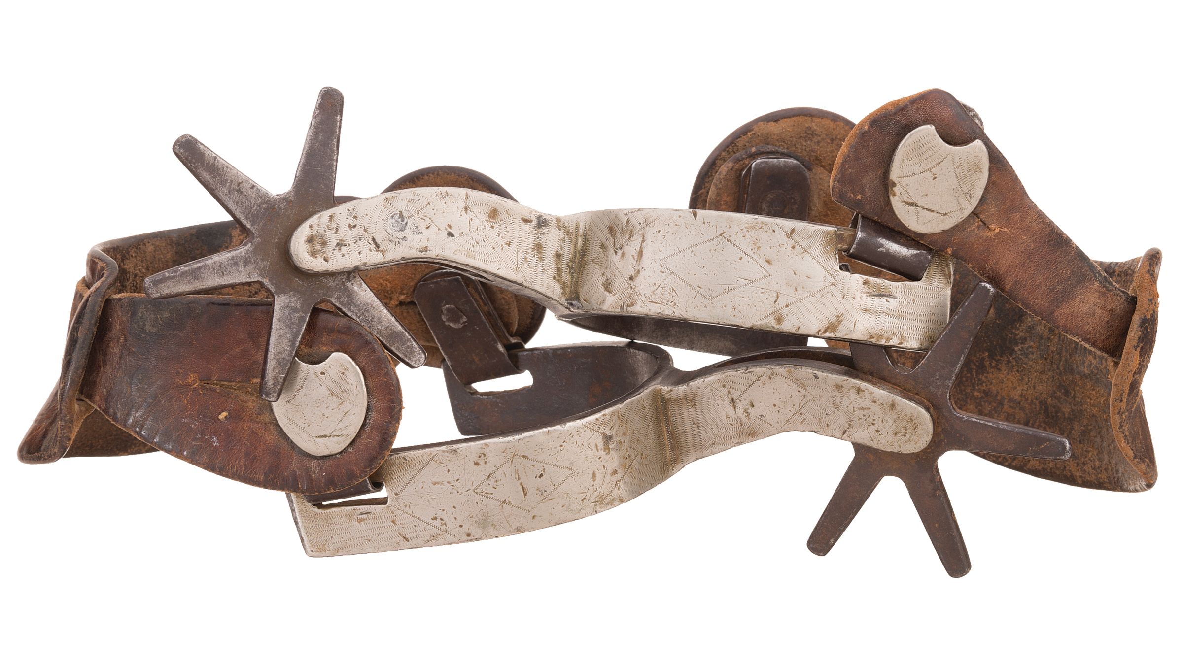 Browning & Murchison Full Silver Mounted 'Booger Red' Style Spur | Rock ...