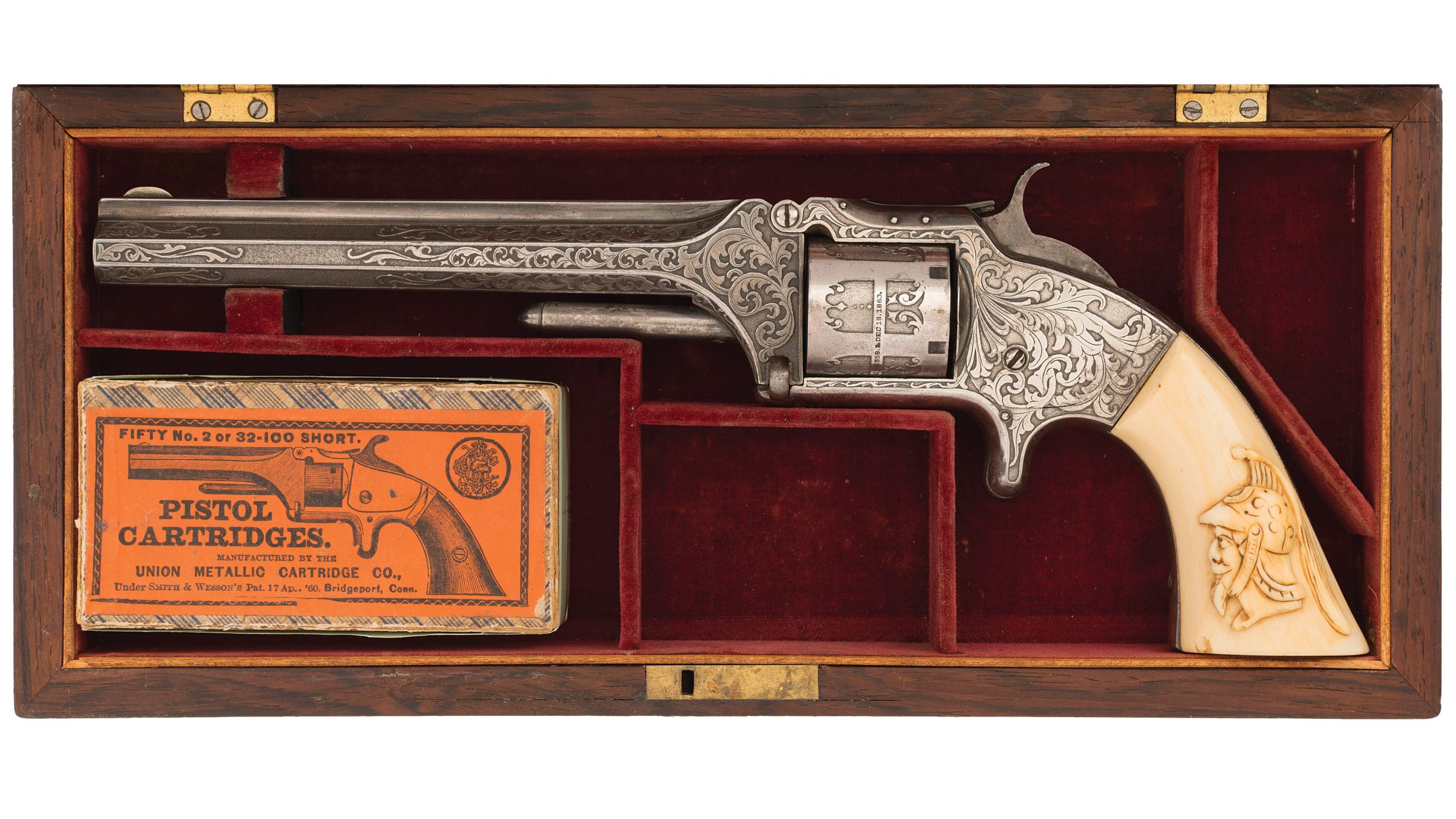 Acid Etched Engraved S&W Model No. 2 Old Army Revolver with Case | Rock ...
