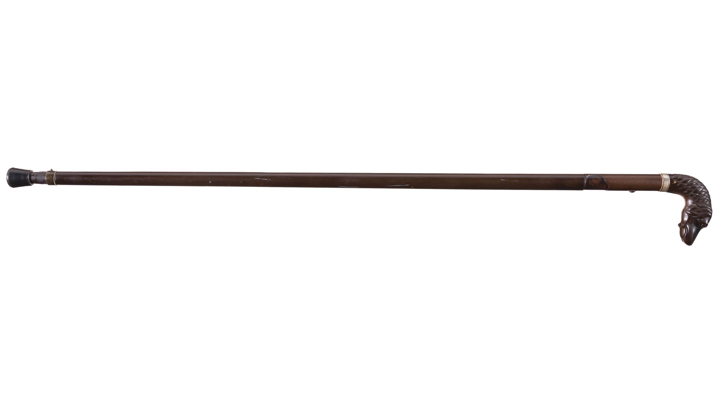E. Remington & Sons Thomas Patent Percussion Dog Head Cane Gun | Rock ...