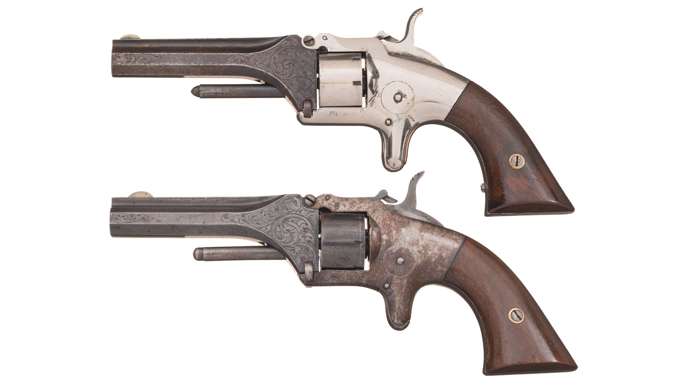 Two Factory Engraved Manhattan .22 Cal. Pocket Revolvers | Rock Island ...