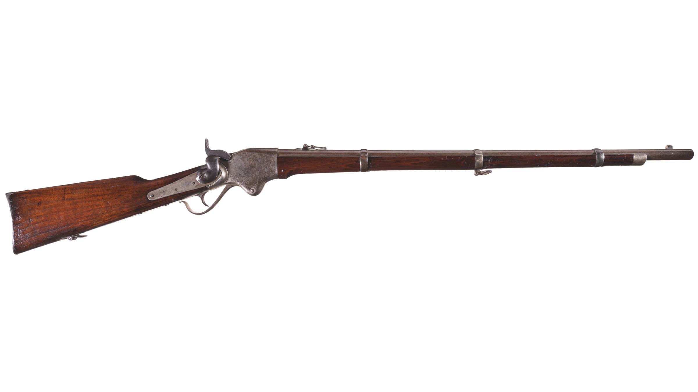 Desirable Civil War U.S. Contract Spencer Army Model 1860 Rifle | Rock ...