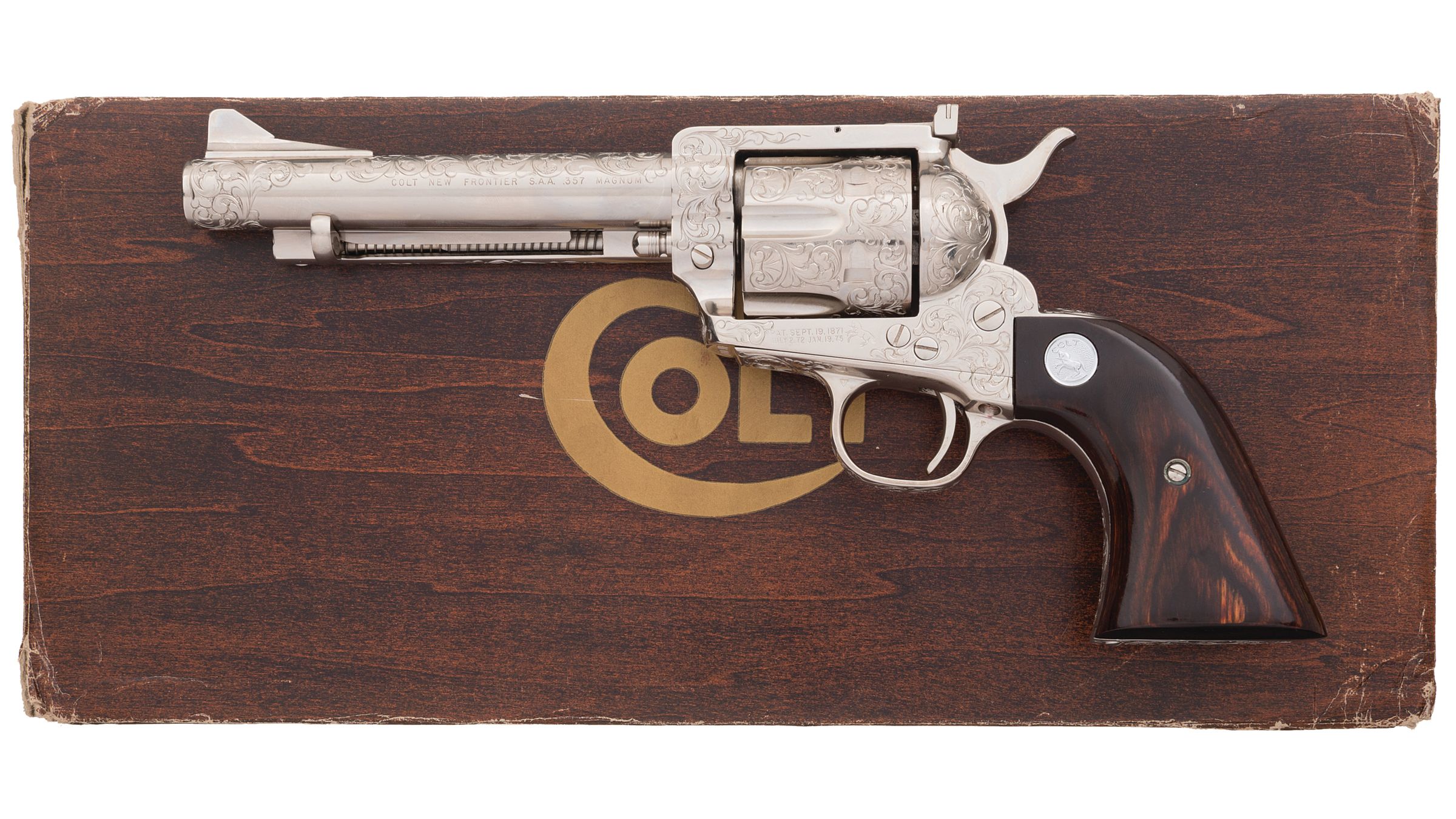 L. Francolini Factory Engraved Colt New Frontier Revolver | Rock Island ...