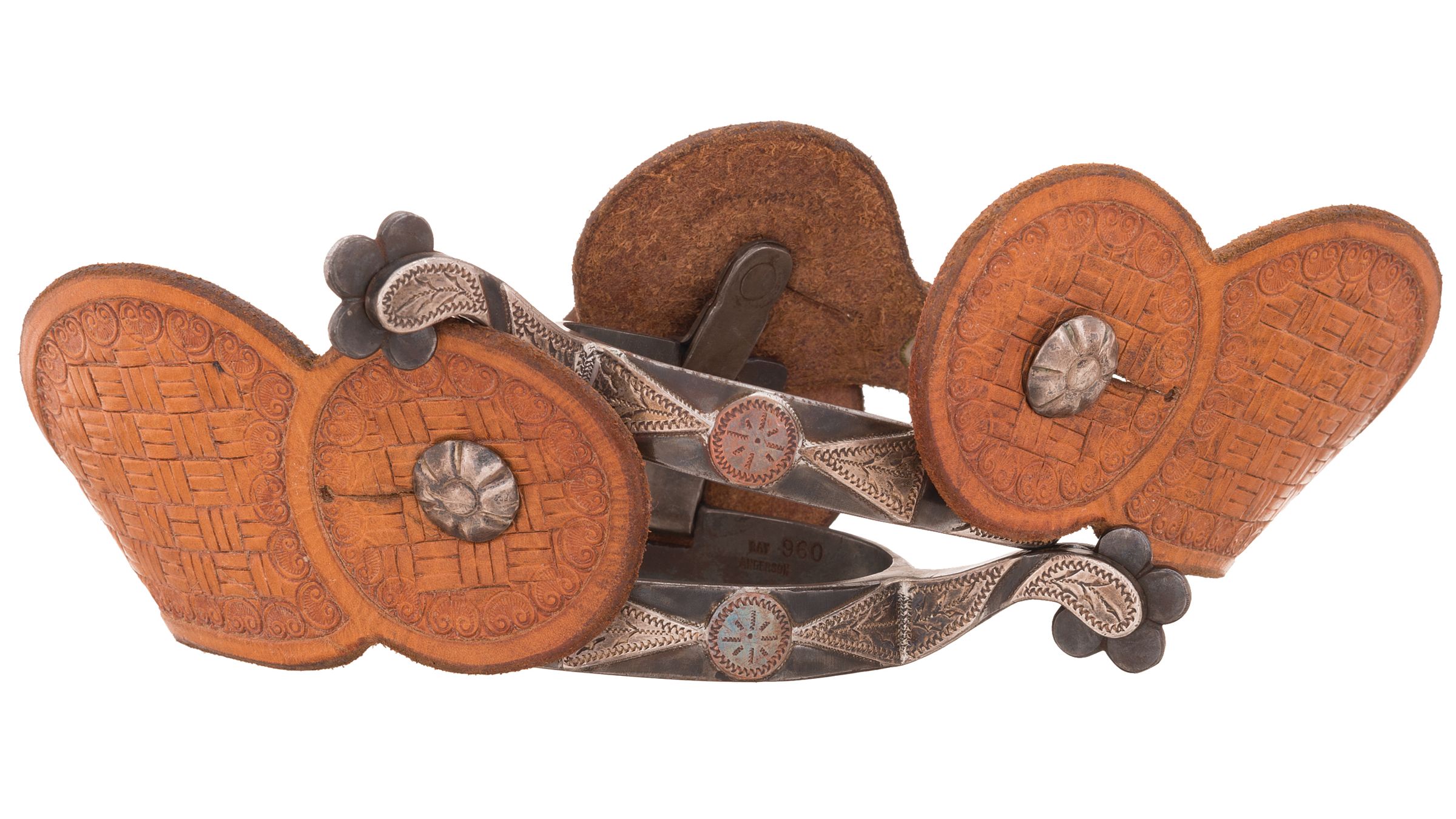 Desirable Ray Anderson No. 960 Single Mounted Spurs | Rock Island Auction