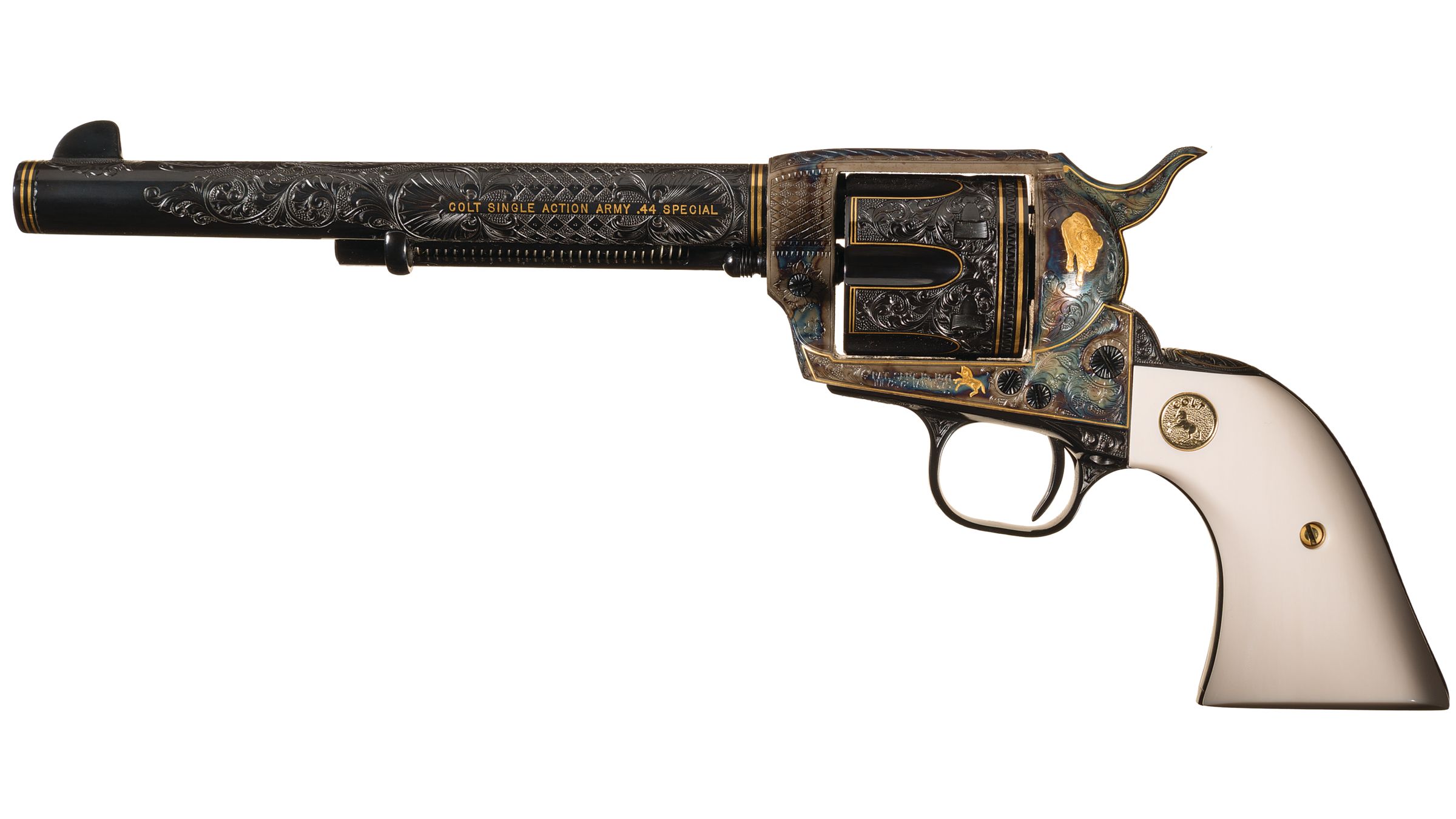 Howard M. Dove Master Engraved Colt 3rd Gen. SAA Revolver | Rock Island ...