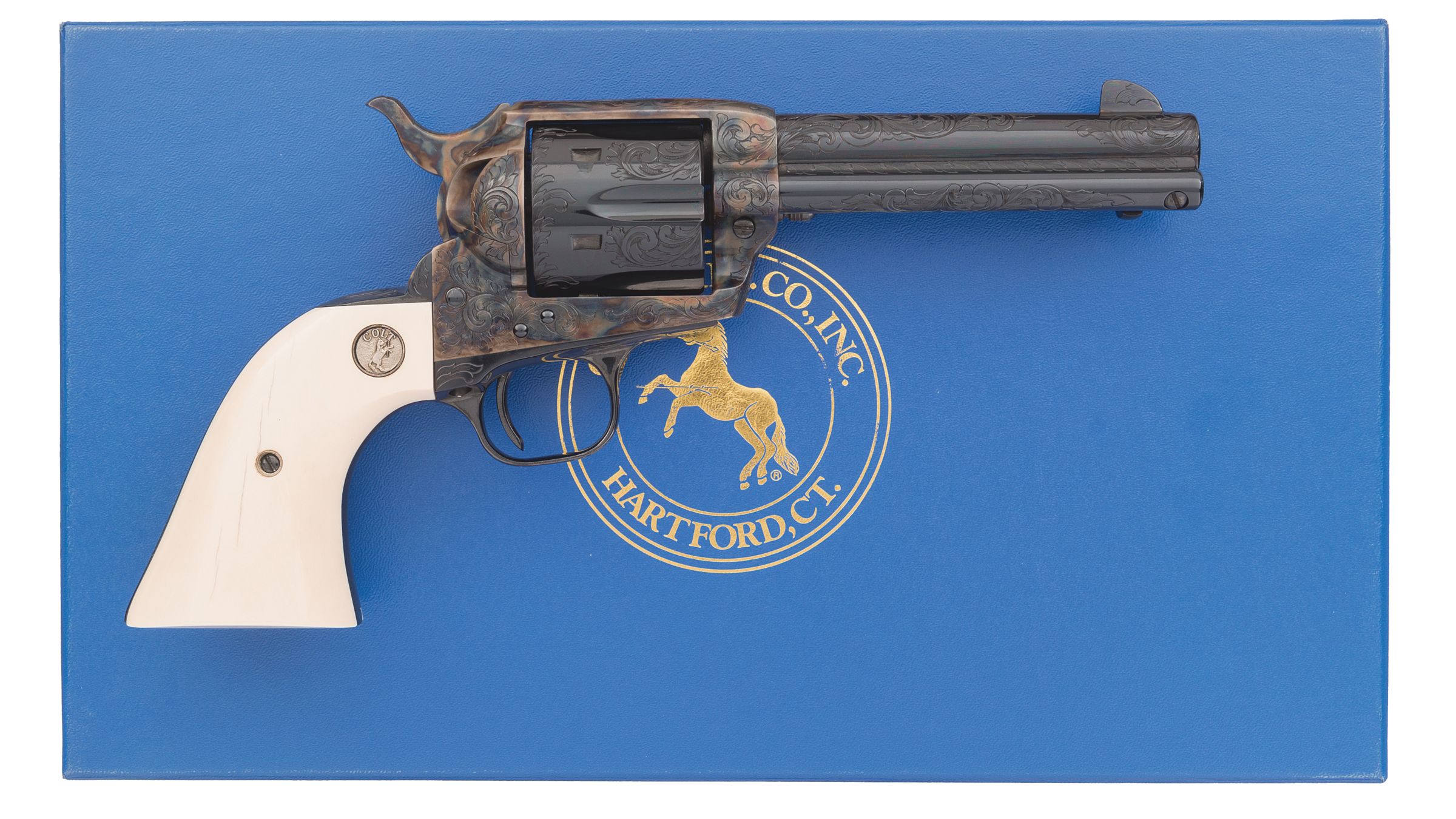 Colt Factory 'B' Grade Engraved Single Action Army Revolver | Rock ...